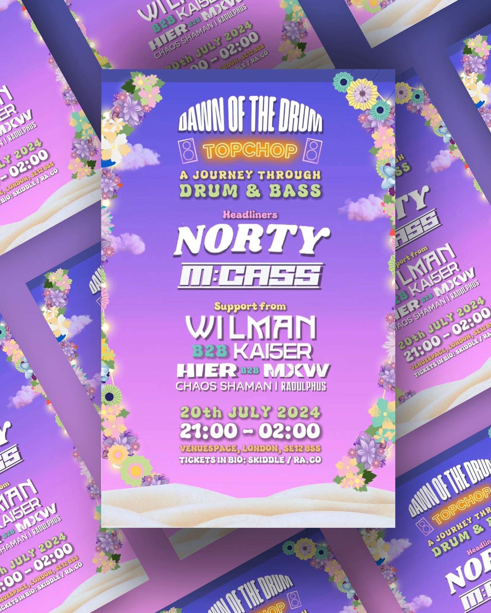 TOPCHOP DNB - presents - Dawn of The Drum at Venue Space, London