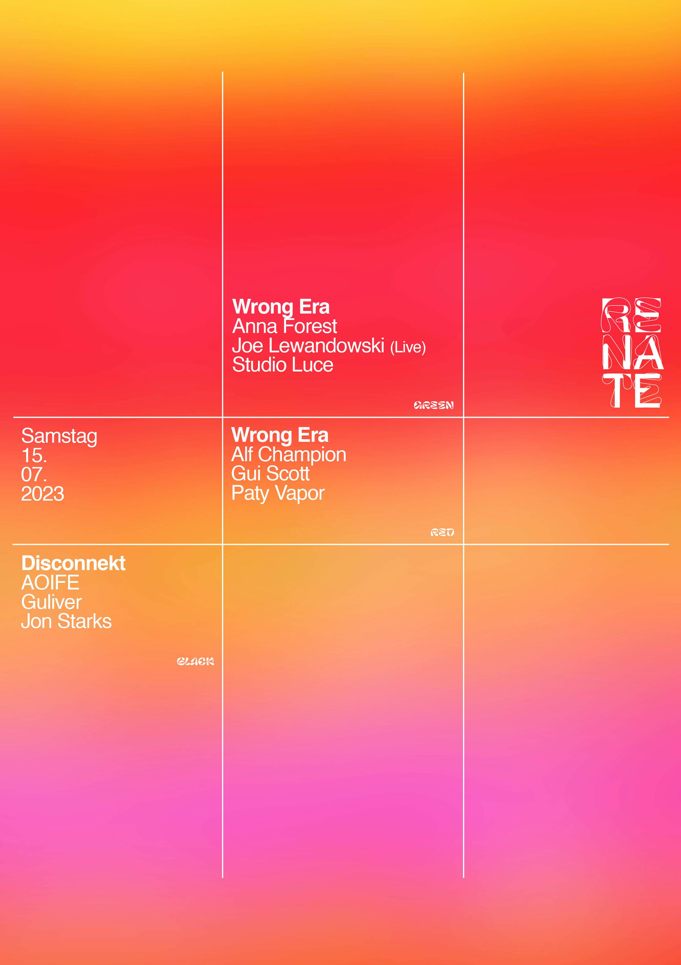 Renate with AOIFE, Joe Lewandowski (Live), Gui Scott, Anna Forest ...