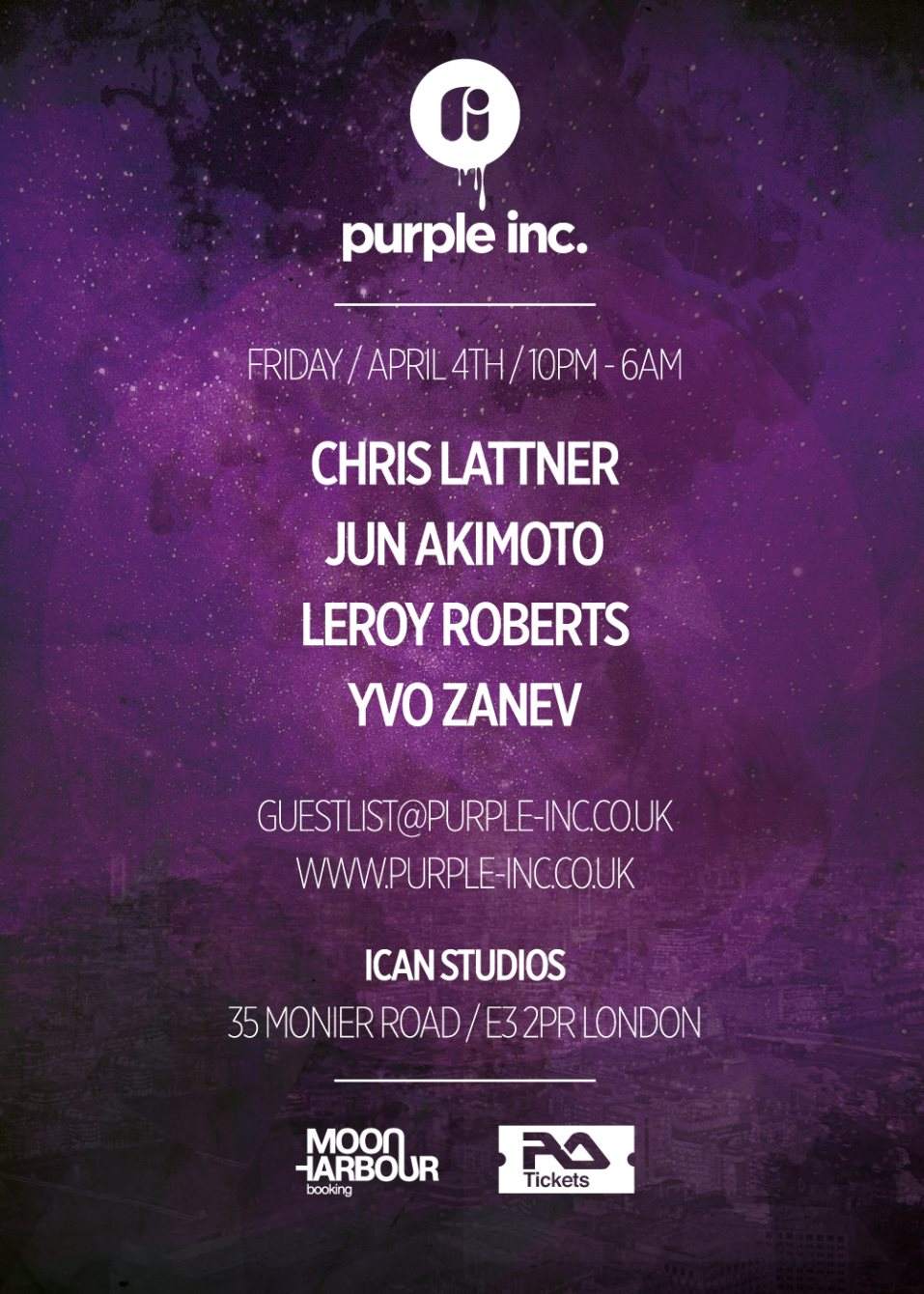 Purple Inc. Feat. Chris Lattner & Jun Akimoto en iCAN Studios, London