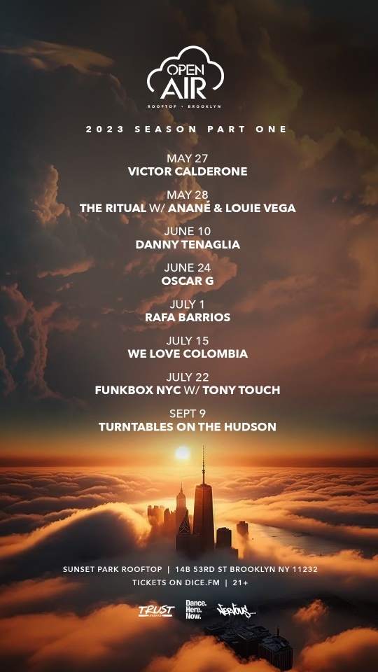 Open Air At Sunset Park Rooftop 2023 - Full Summer Season Pass en 14B Rooftop / Lounge, New York ...