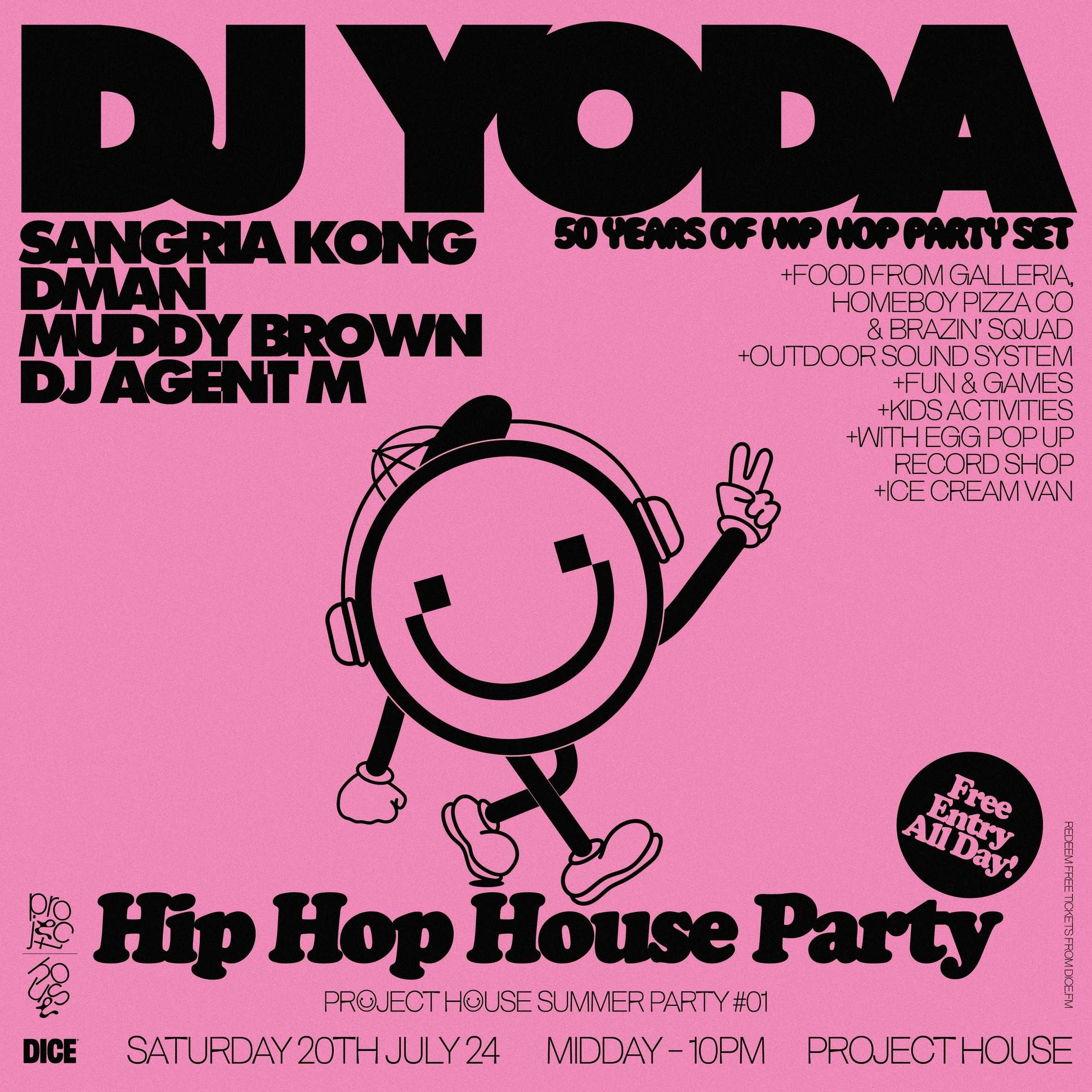 Project House Summer Party #1: Hip Hop House Party at Project House, Leeds