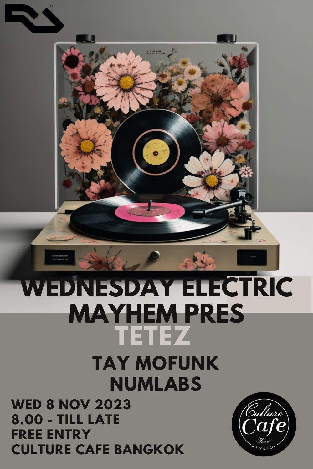 Electric Mayhem presents; Tetez / Sunset till sunrise bkk at Culture Cafe, Bangkok