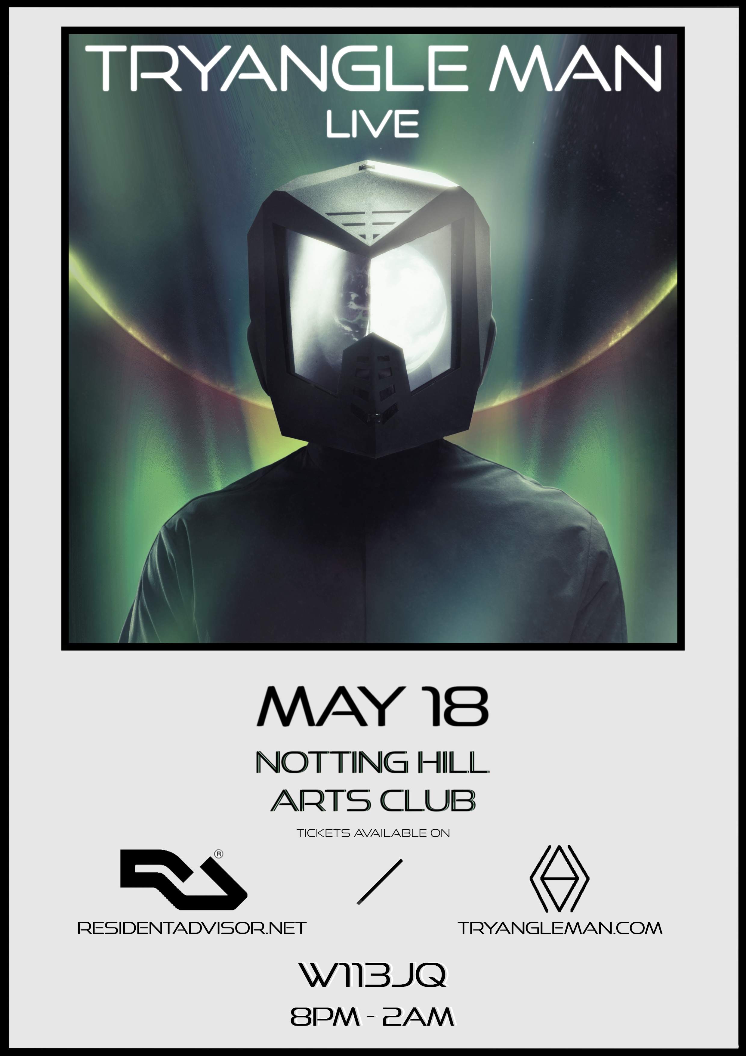 Tryangle Man Album Launch Party at Notting Hill Arts Club, London