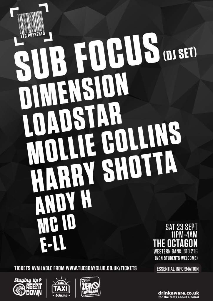 TTC presents: Sub Focus (DJ), Dimension, Loadstar & More at Octagon ...