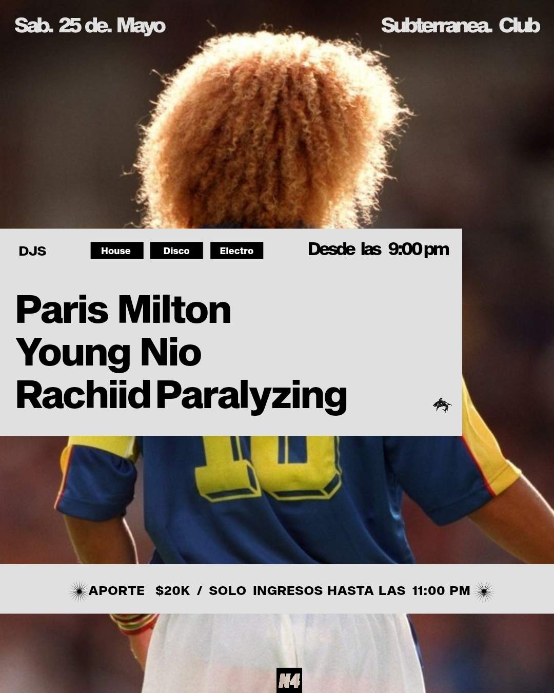 Paris Milton, Young Nio & Rachiid Paralyzing at Subterranea, Colombia