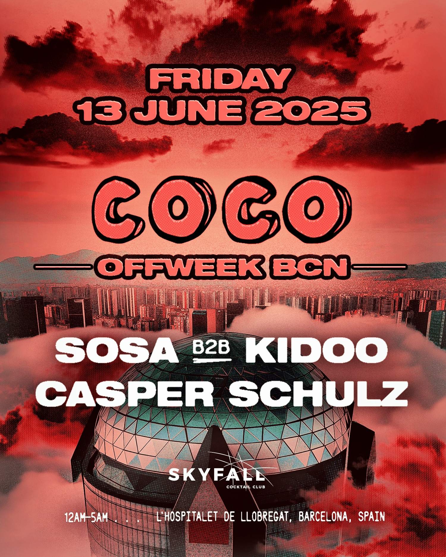 COCO: Off Week BCN at Skyfall Cocktail Club, Barcelona