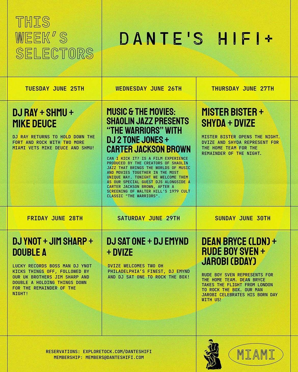 Dean Bryce + Rude Boy Sven + Jarobi at Dante's HiFi, Miami