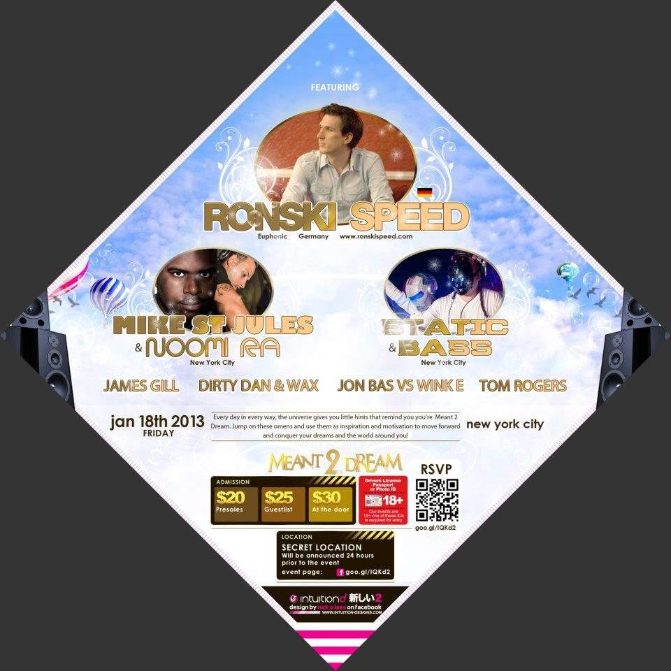 Meant 2 Dream with Ronski Speed, Mike St. Jules, Noomi Ra bei Electric ...