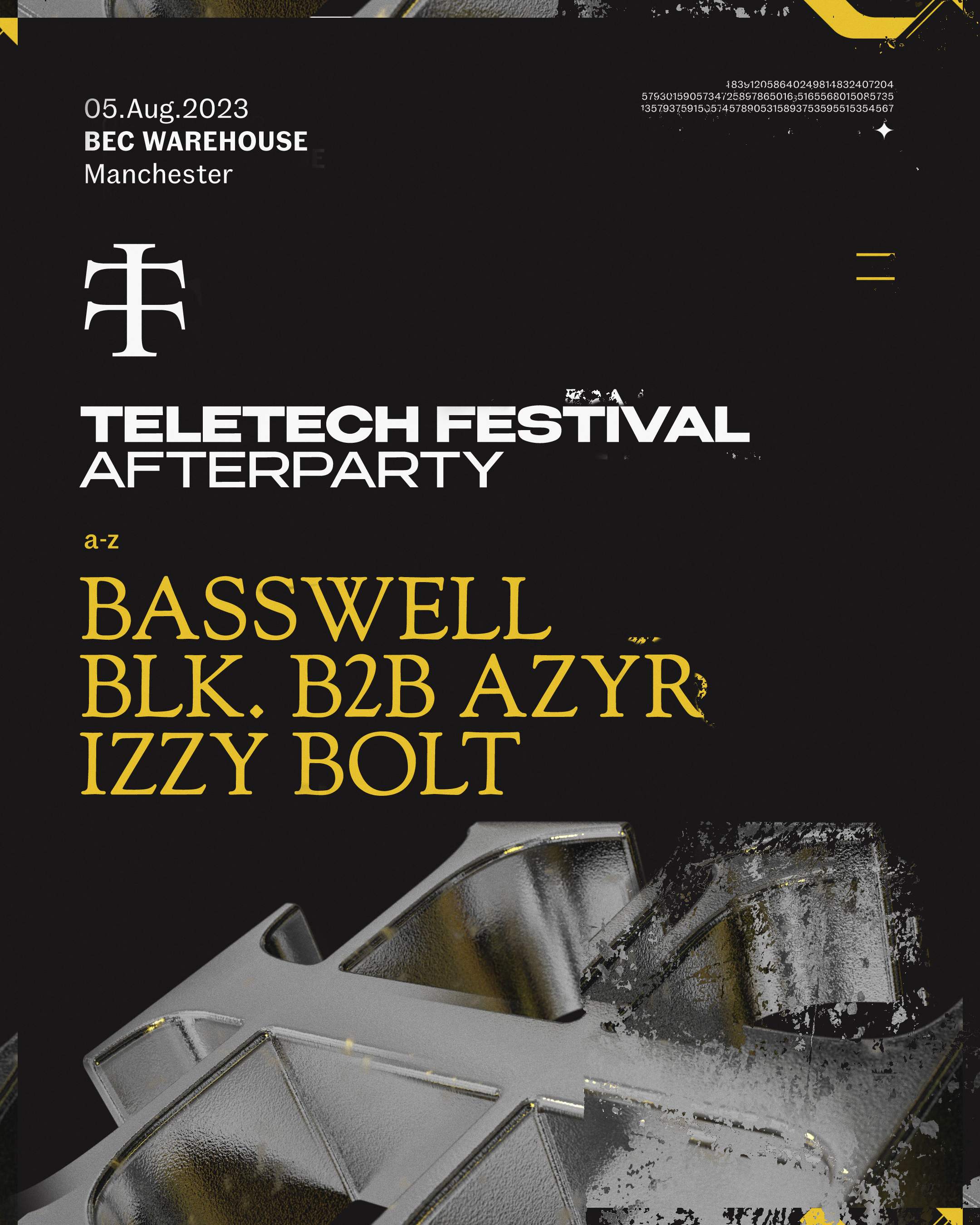 Teletech Festival Official Afterparty em BEC Warehouse, Manchester