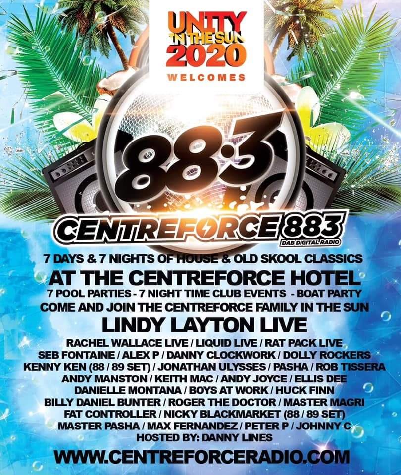 Unity In The Sun 2020 Centreforce 883 en TBA - Greece, Grecia