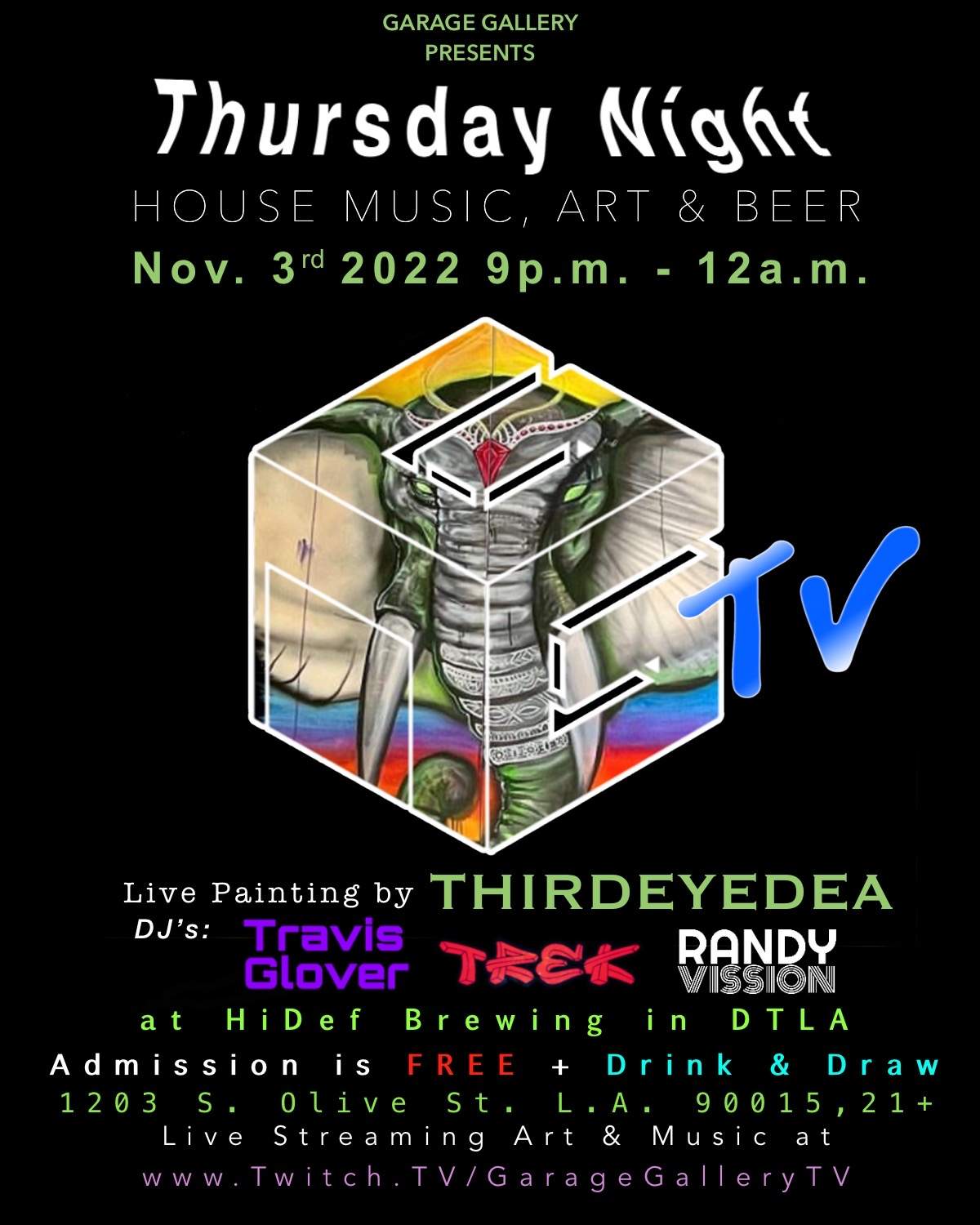 House Music, Art and Beer at Hidef Brewing, Los Angeles