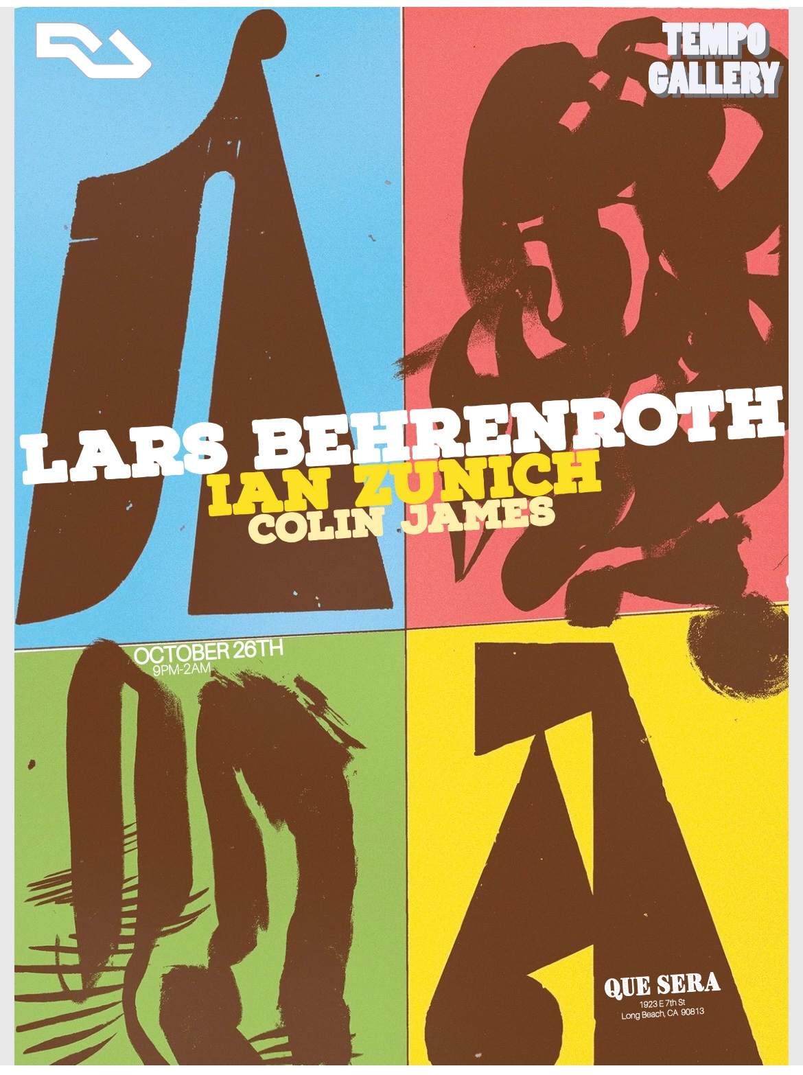 TEMPO GALLERY presents: Lars Behrenroth, Ian Zunich, Colin James at Que ...