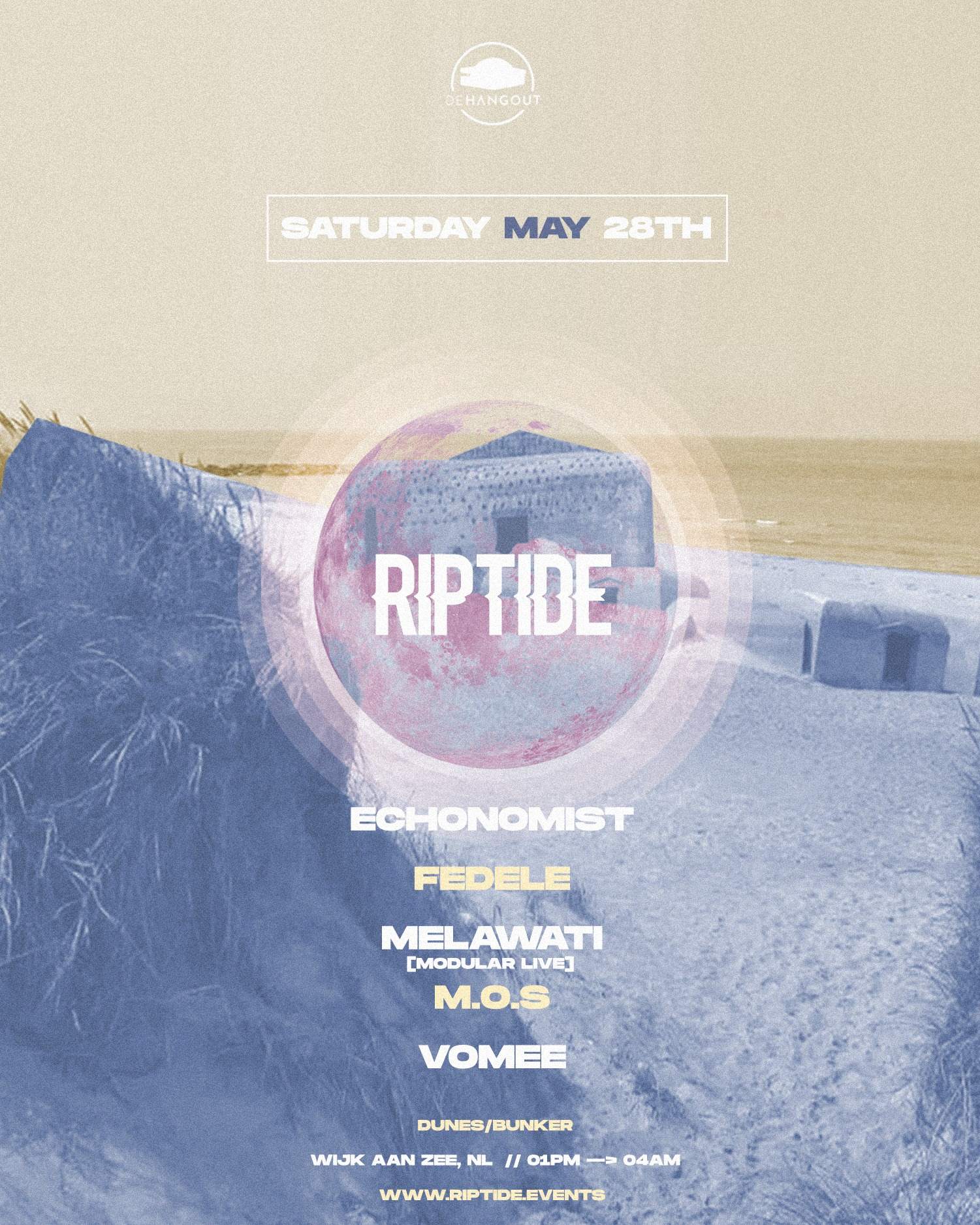 Riptide - Dunes/Bunker Festival at TBA - De Hangout, Amsterdam