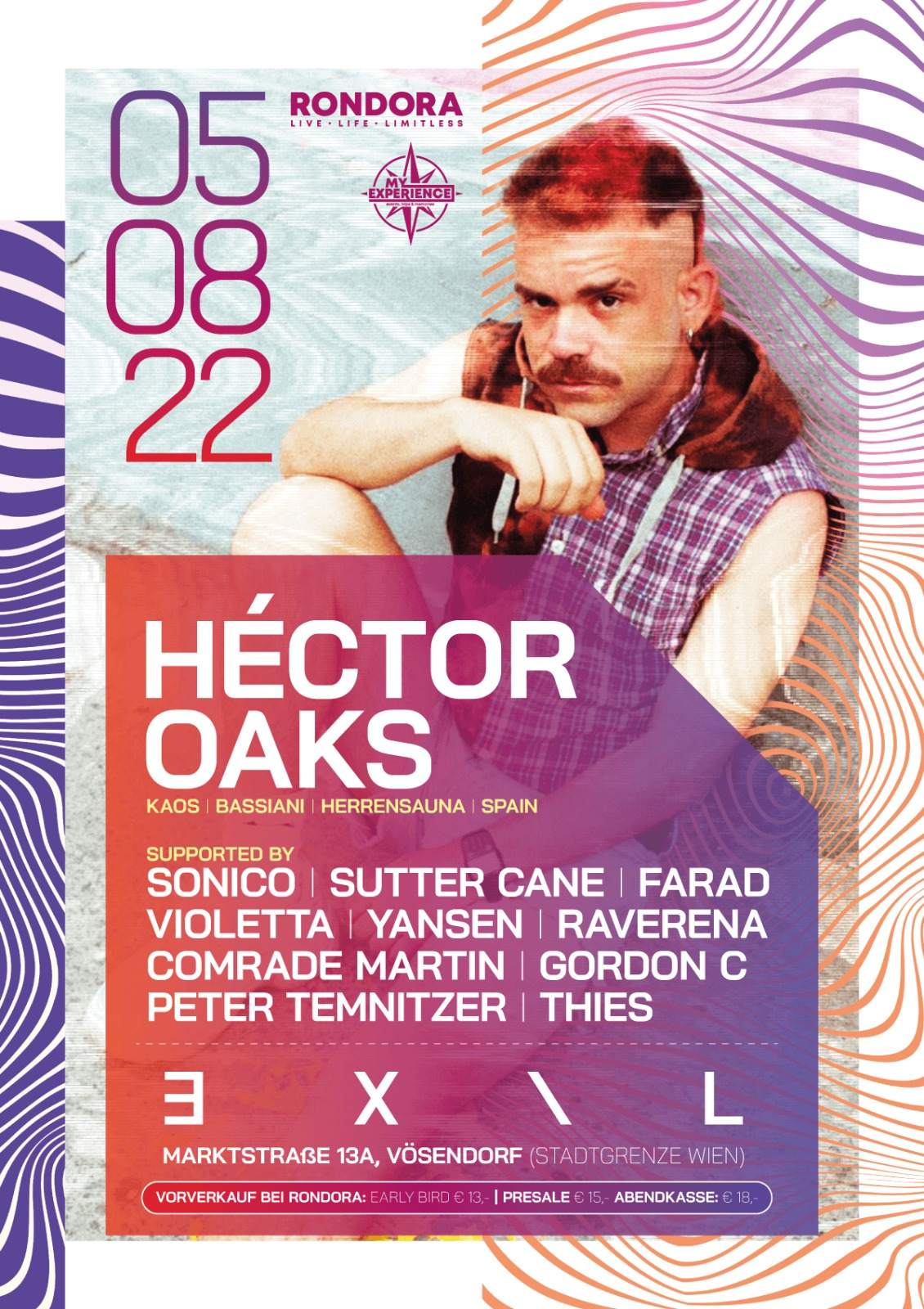 Héctor Oaks en Club Exil, Vienna