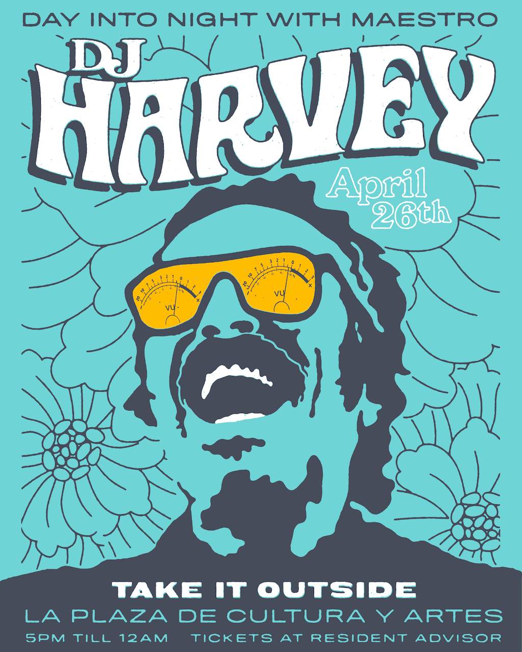 Take it Outside with DJ Harvey at La Plaza de Cultura y Artes, Los Angeles