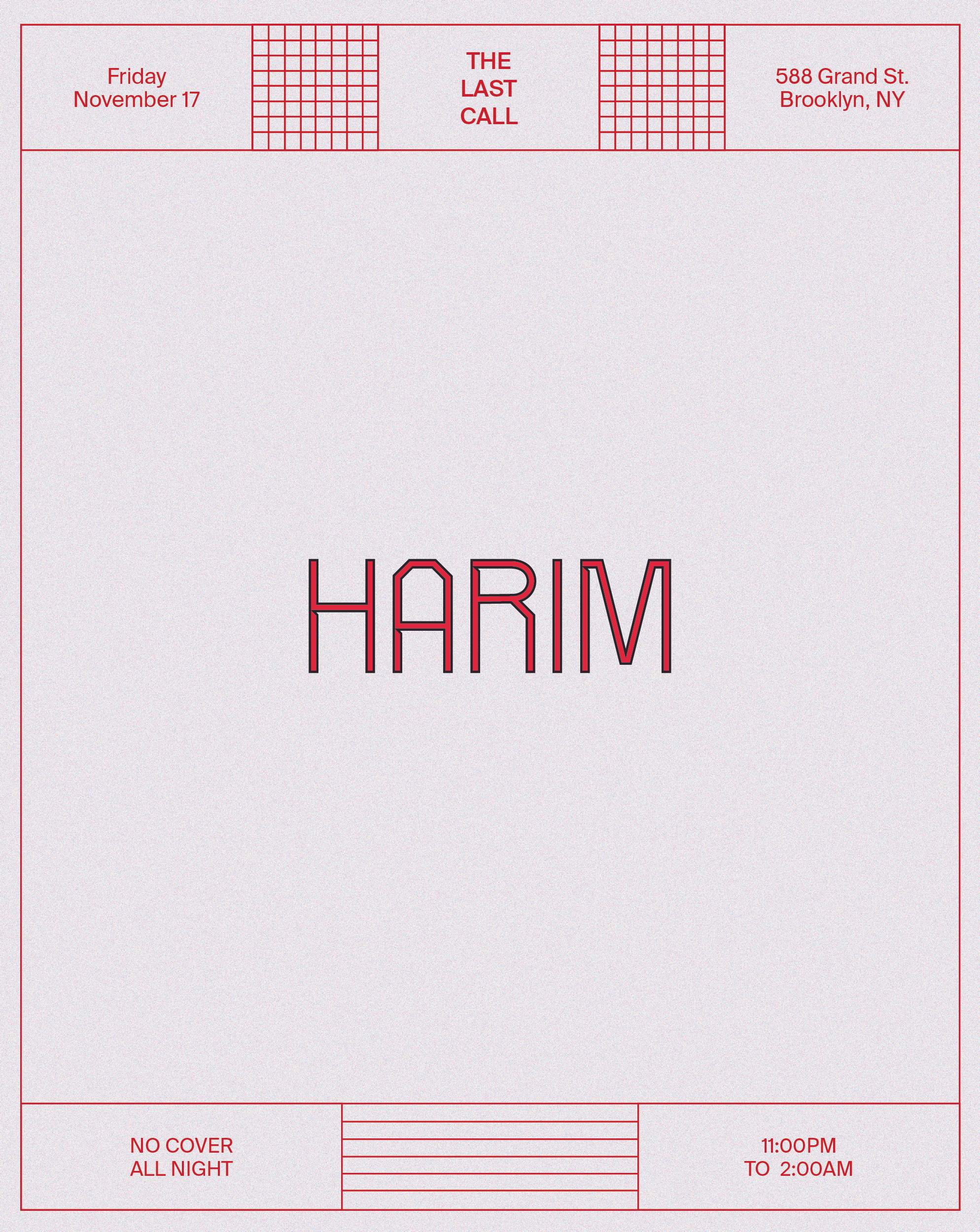 Harim at The Last Call, New York City