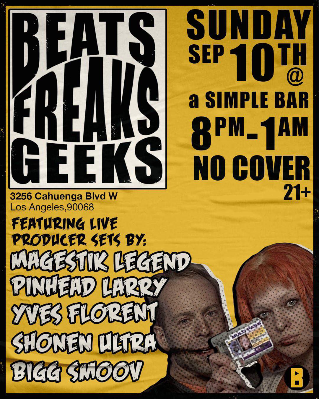 Beats Freaks Geeks at A Simple Bar, Los Angeles