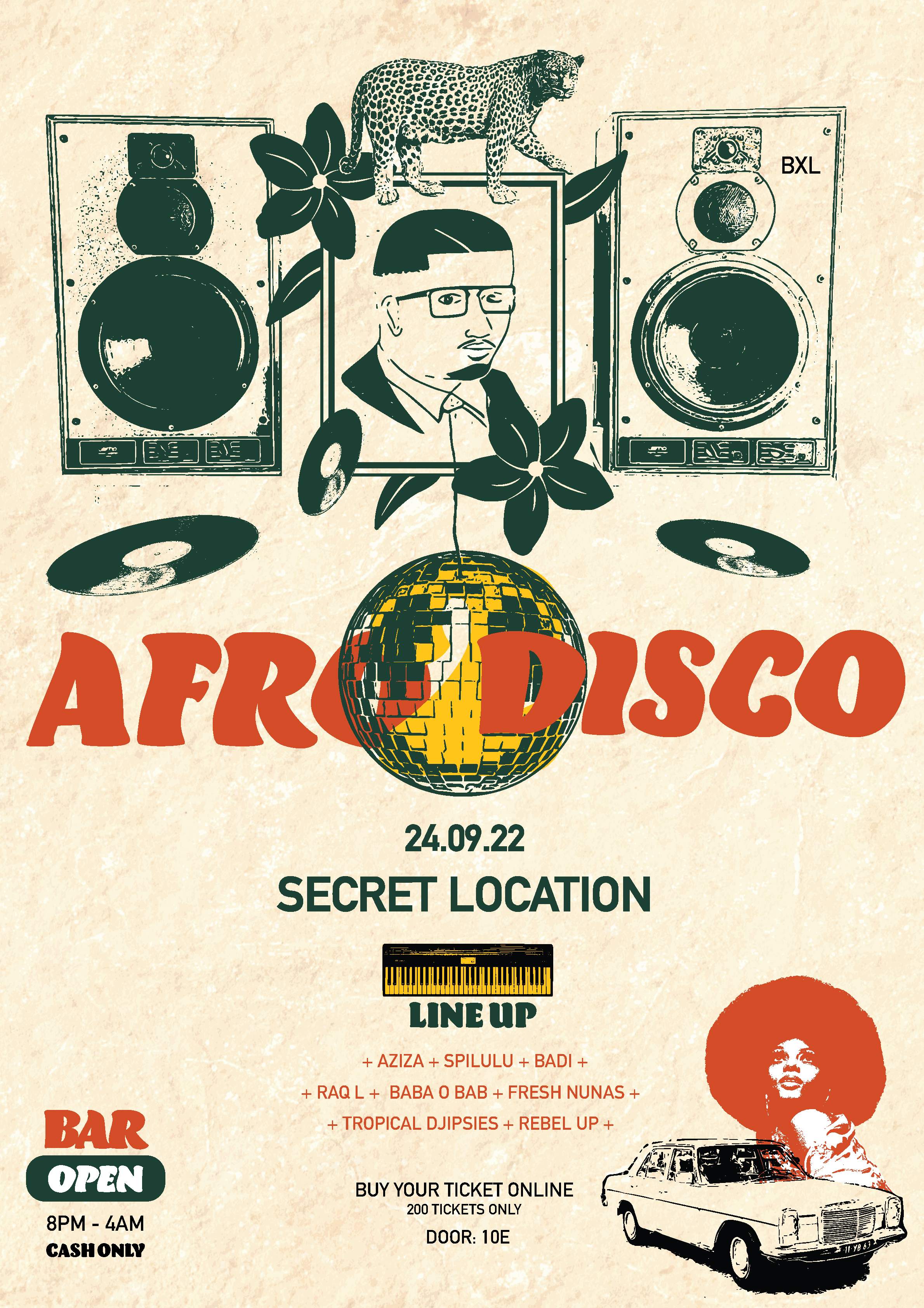 AFRO-DISCO II at TBA - SECRET LOCATION, Brussels