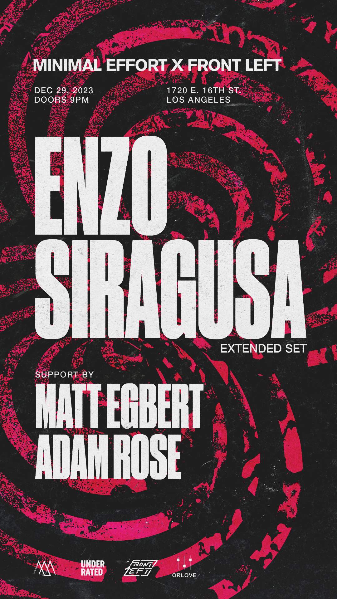 Minimal Effort: Enzo Siragusa (Extended Set) bei 1720, Los Angeles