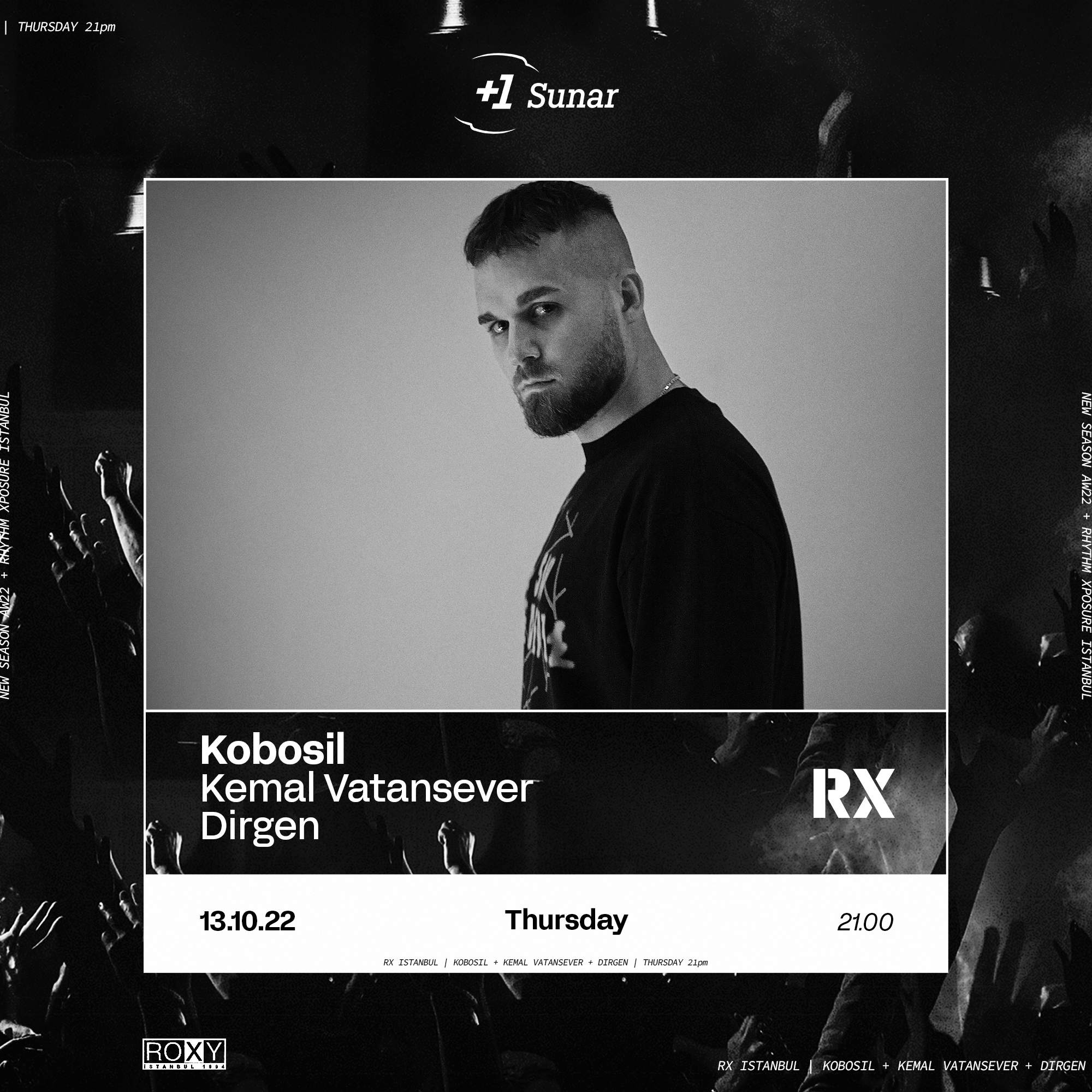 +1 presents: Kobosil at RX Istanbul, Istanbul