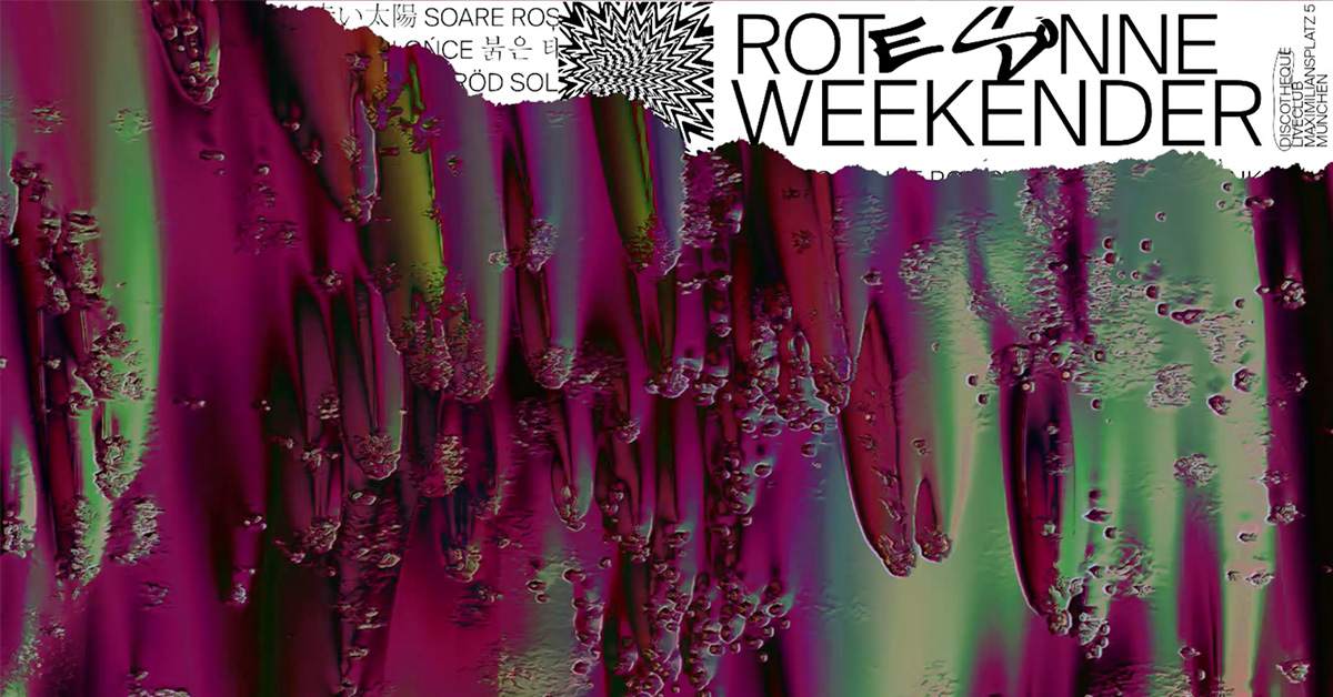 Rote Sonne // AUTUMN WEEKENDER 2022 at Rote Sonne, Munich