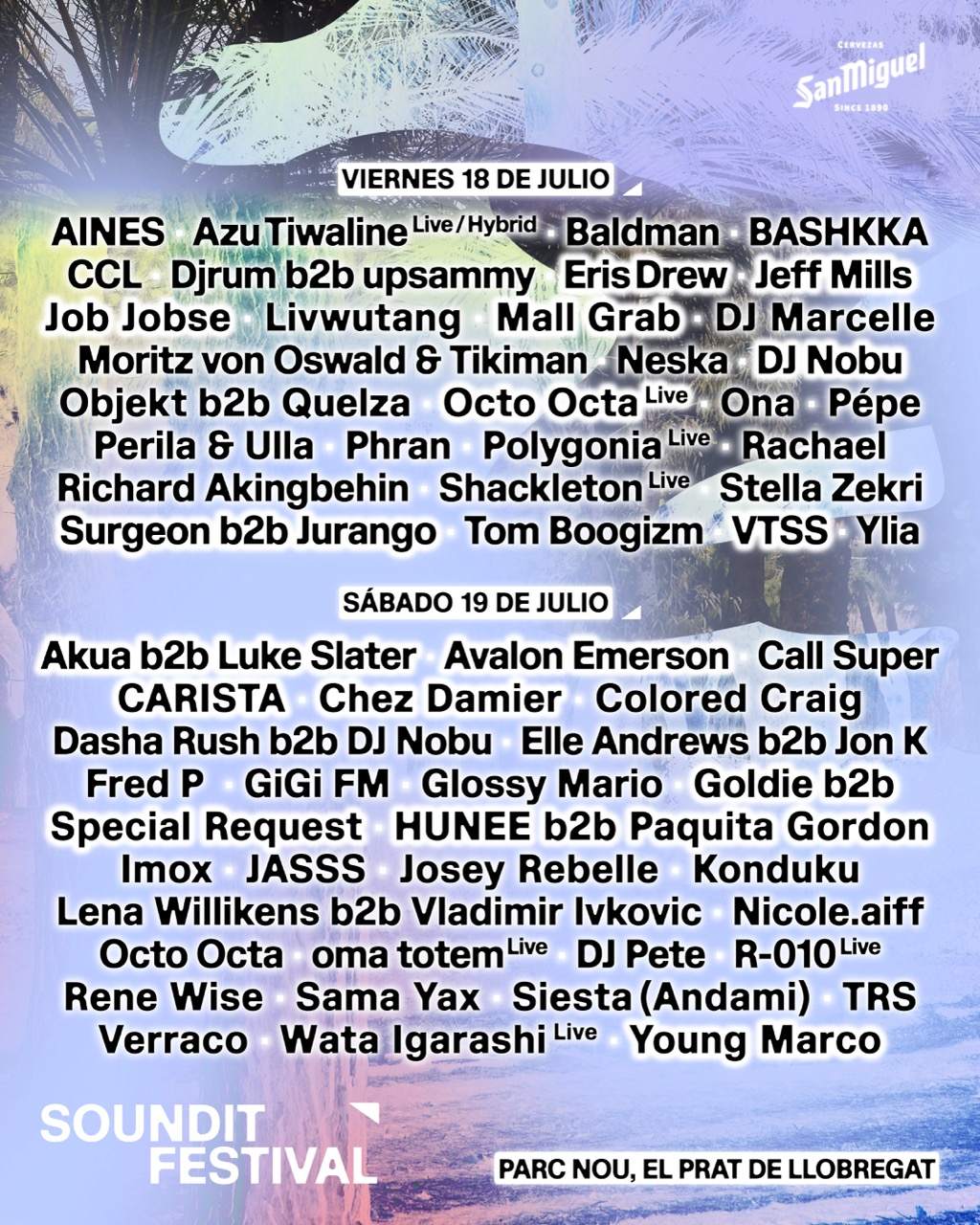 SOUNDIT Festival 2025 at Parc Nou. El Prat de Llobregat, Barcelona