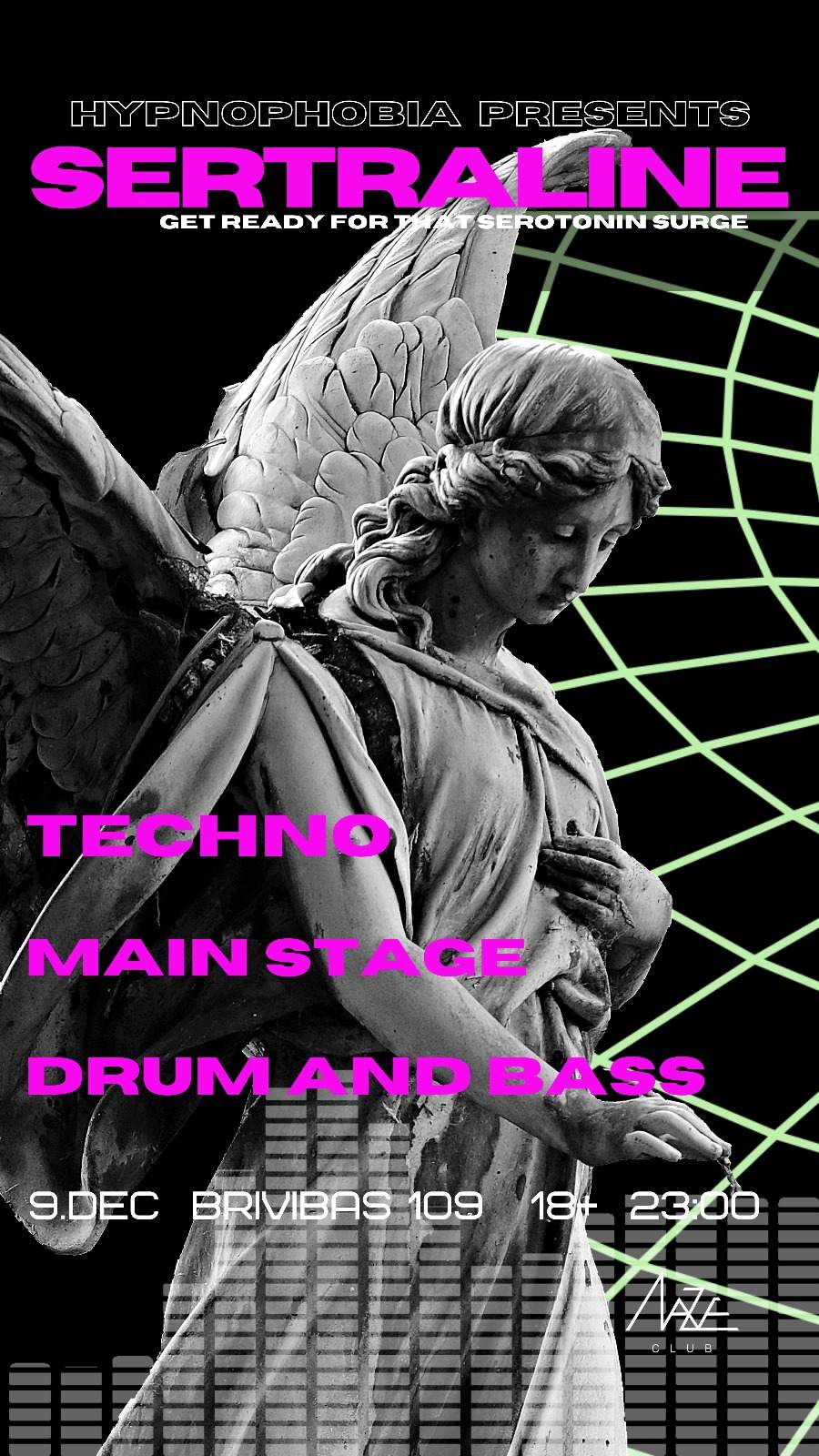 SERTRALINE //techno, dnb, main stage at Maze, Riga