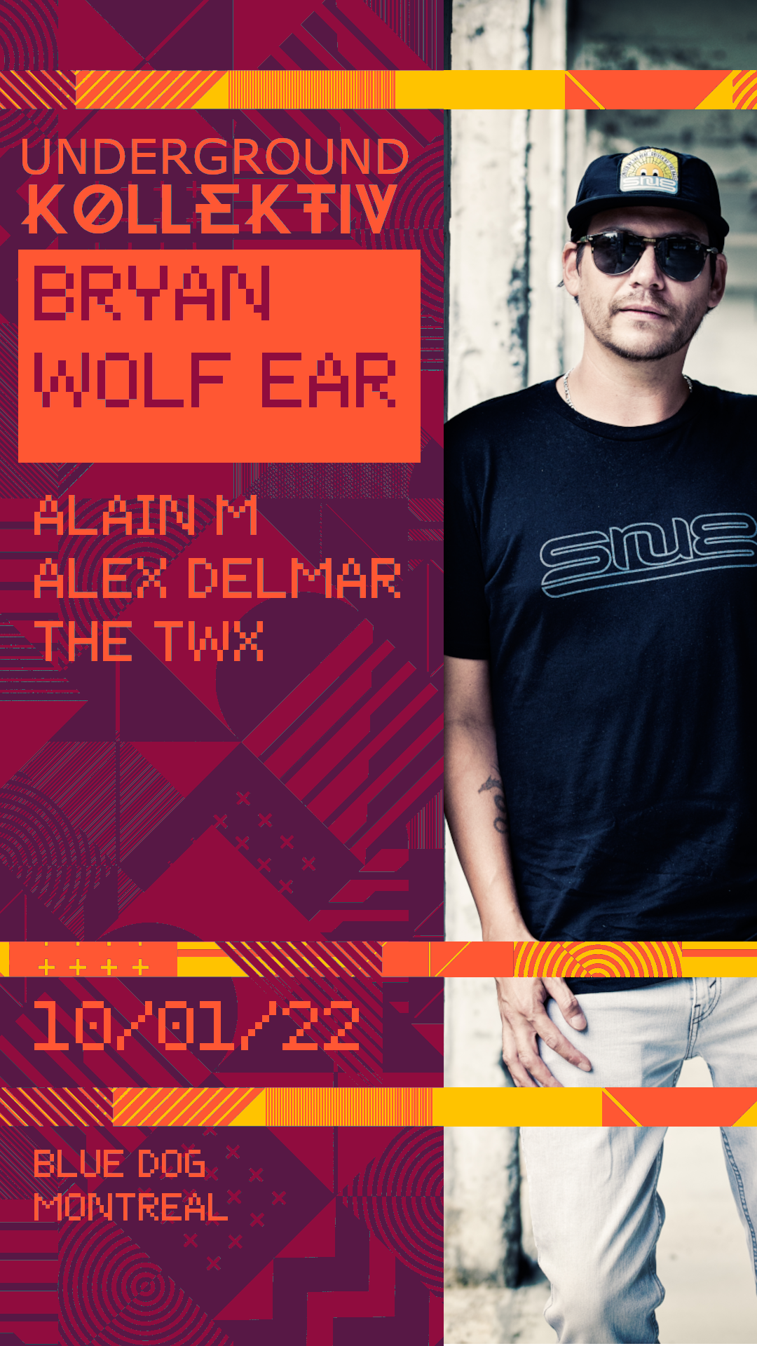 UDGK present Bryan Wolf Ear - Montreal at The Blue Dog, Montreal