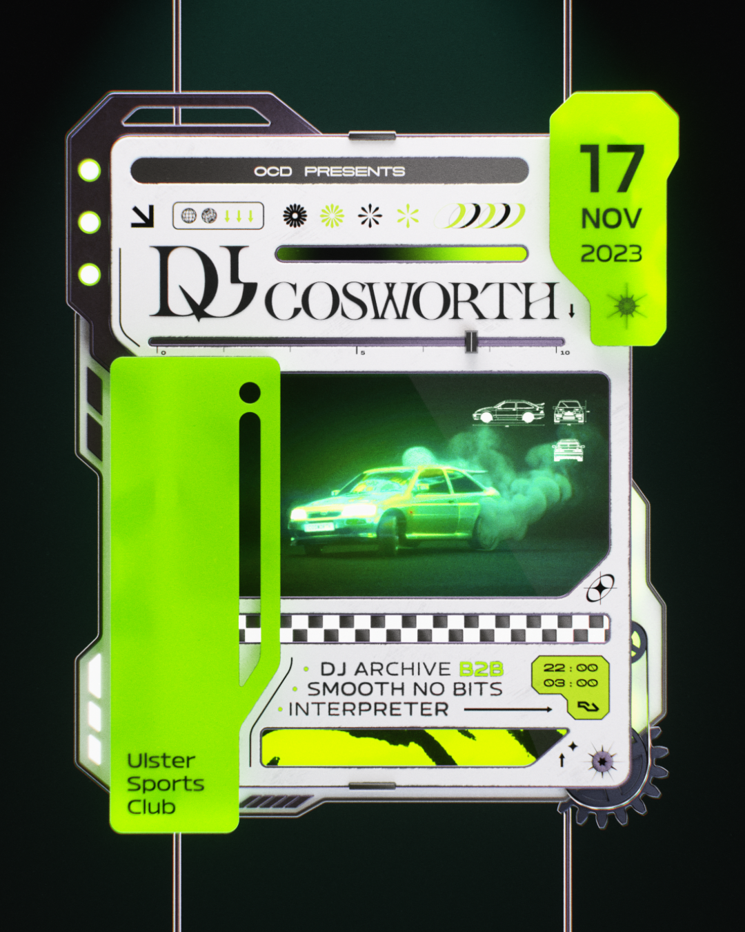 OCD presents DJ Cosworth [Belfast Debut] at The Ulster Sports Club, Belfast