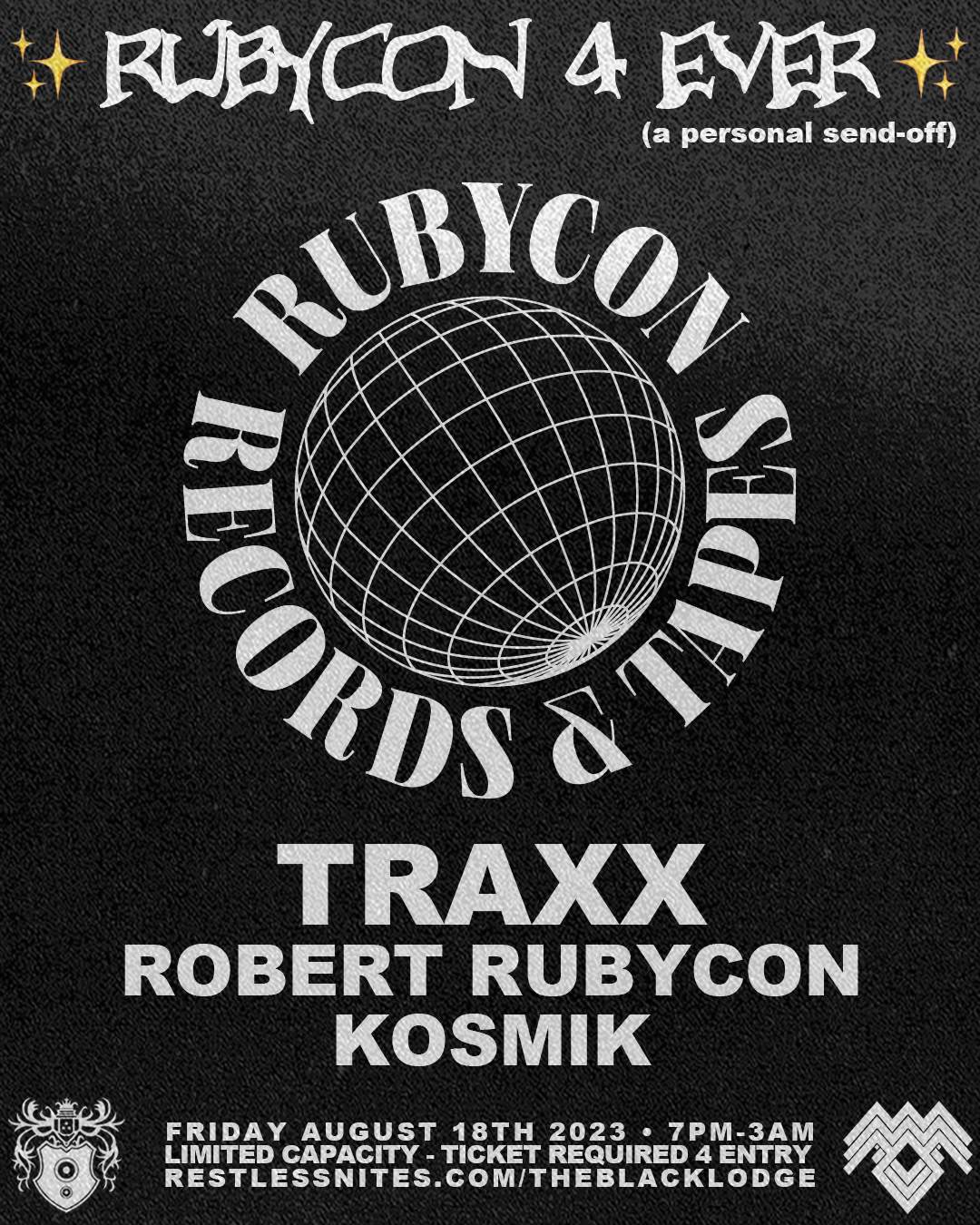 RUBYCON 4 EVER - Traxx, ROBERT RUBYCON, & Kosmik at Rubycon Records and ...