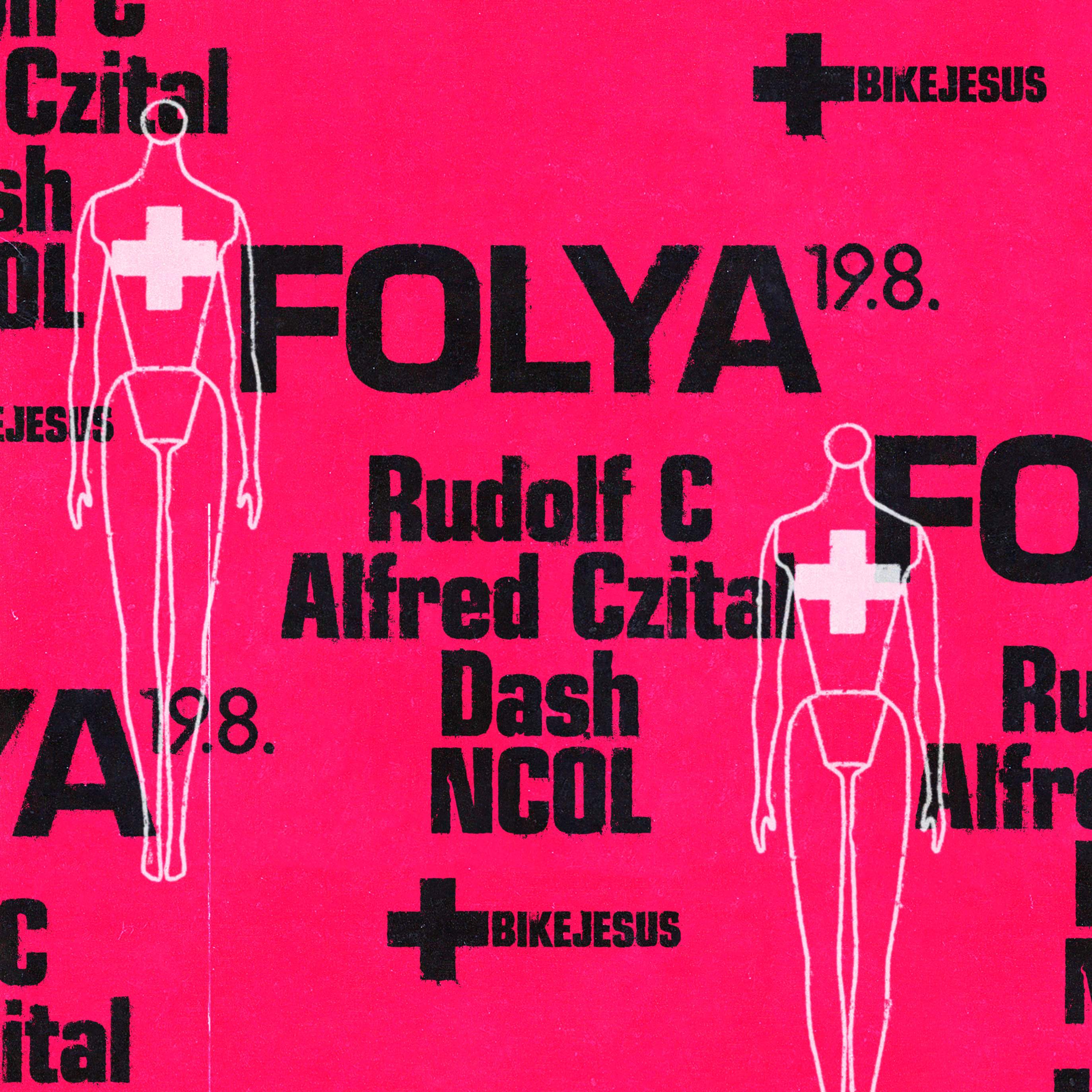 Folya with Rudolf C, Alfred Czital, Dash, NCOL at Bike Jesus, Prague