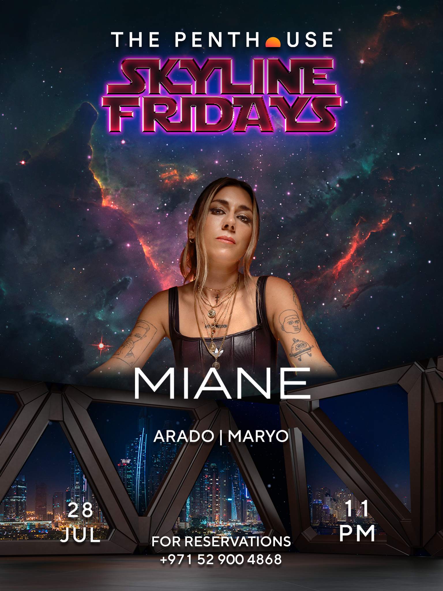 Miane at Skyline Friday at The Penthouse Dubai, Dubai