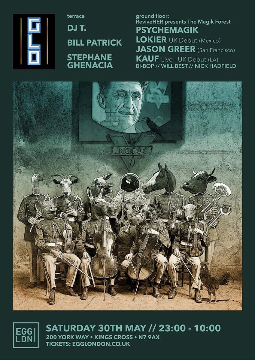 GLO with DJ T., Psychemagik, Bill Patrick, Stephane Ghenacia, Reviveher ...