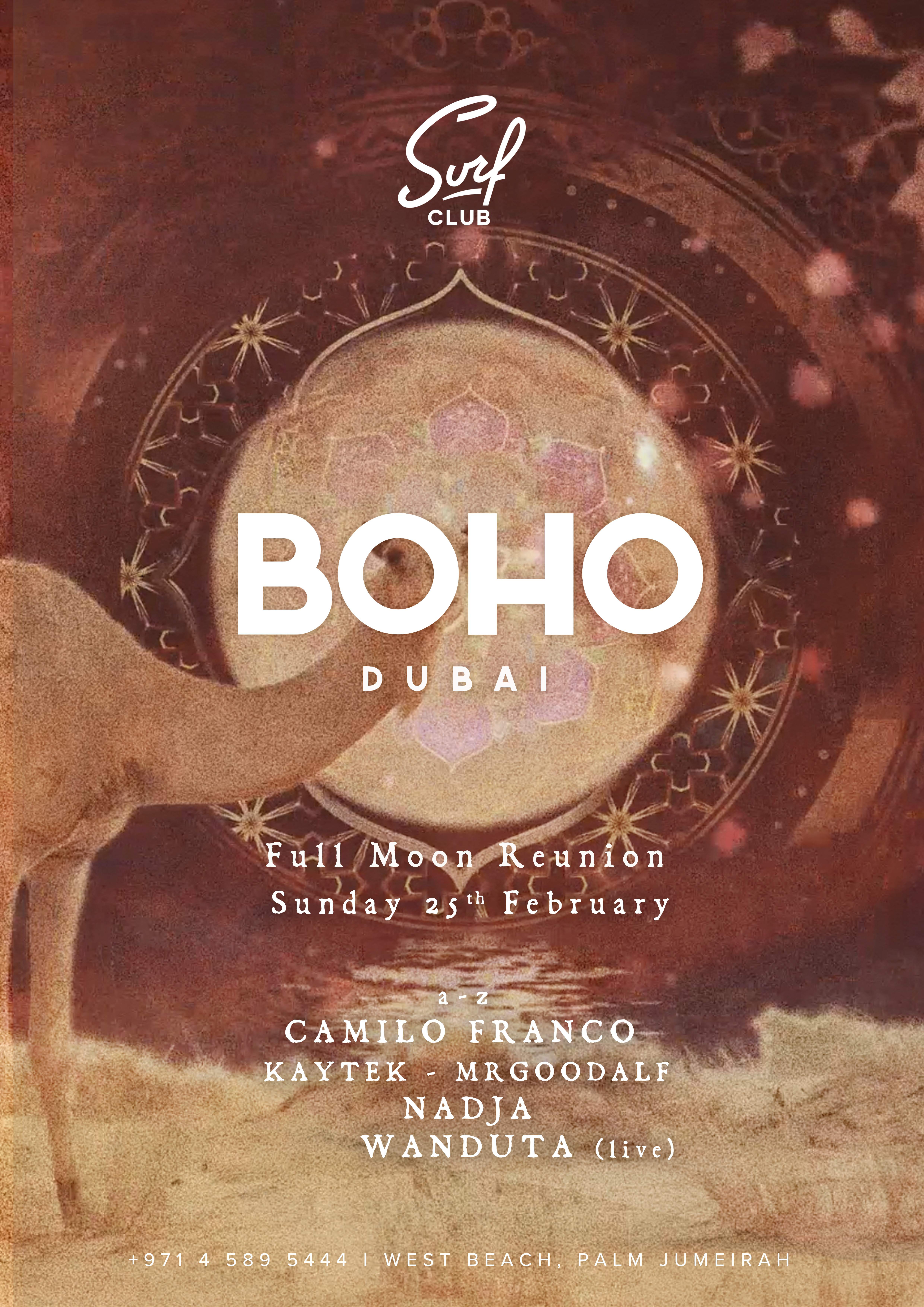 BOHO Full Moon Reunion at Surf Club, Dubai
