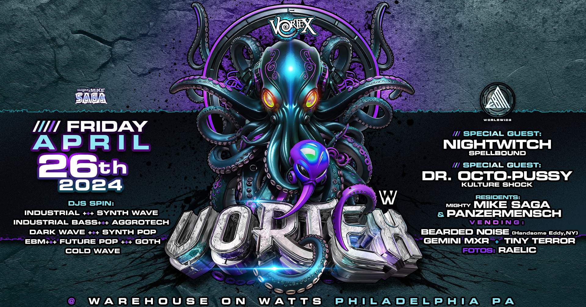 VorteX Goth Industrial CyberPunk Club Night! FRI APRIL 26TH. 2024 ...