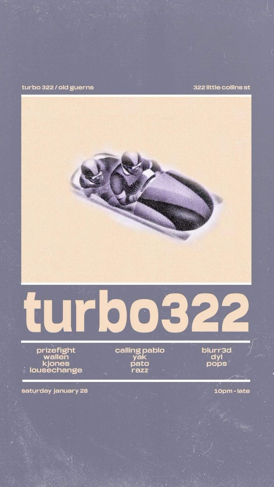 turbo 322 at The Dove Club, Melbourne