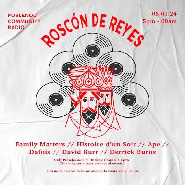 PNC_RADIO presents: Roscon de Reyes at Casa Rojo, Barcelona