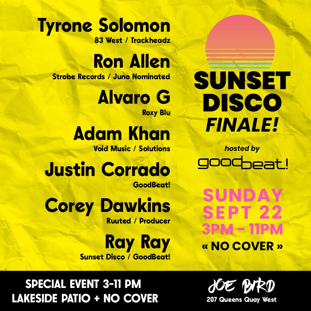 Sunset Disco w. Tyrone Solomon, Ron Allen, Alvaro G, Adam Khan, Corey ...
