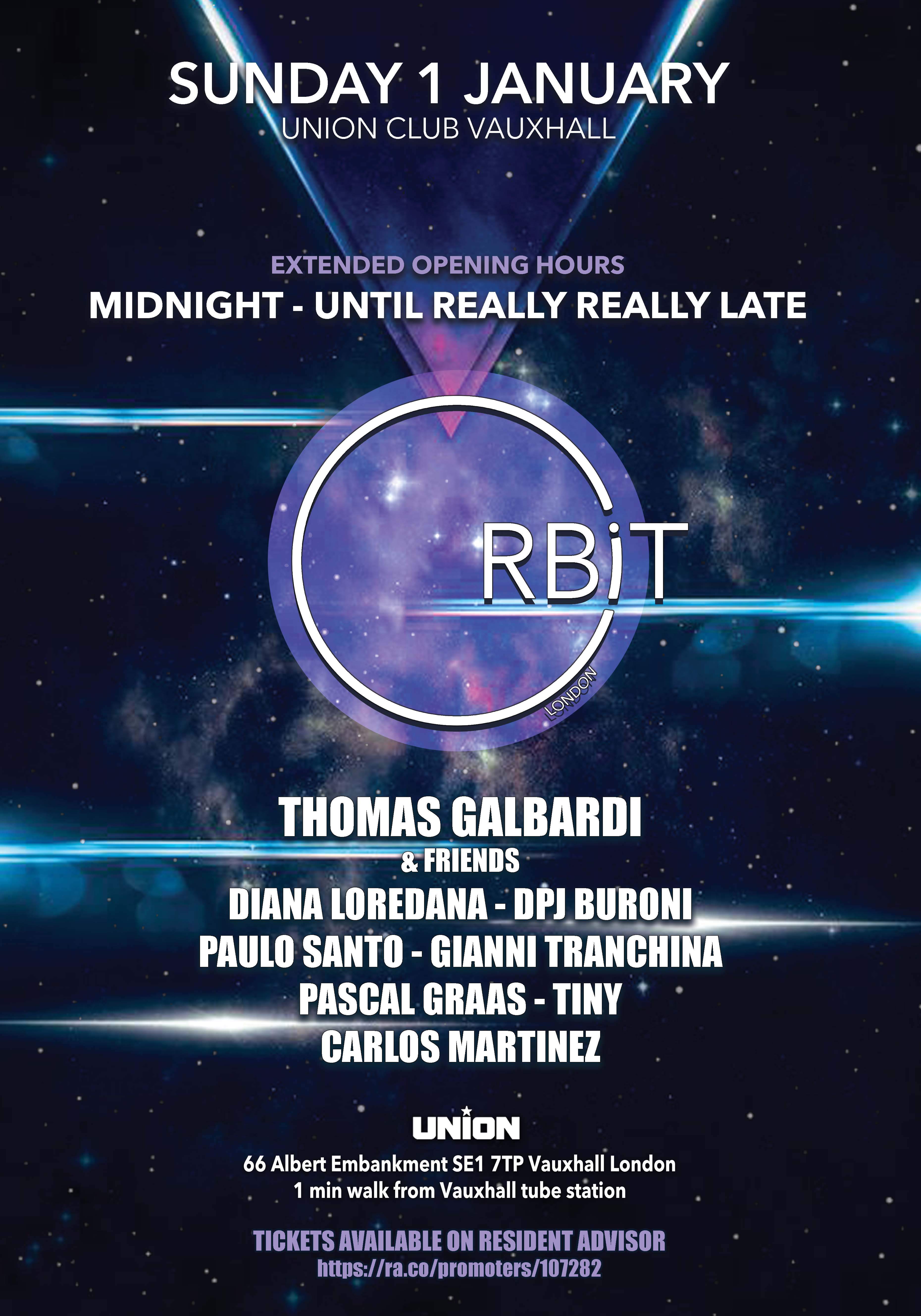 Orbit Sunday night / Monday morning Afterhours NYD special extended ...