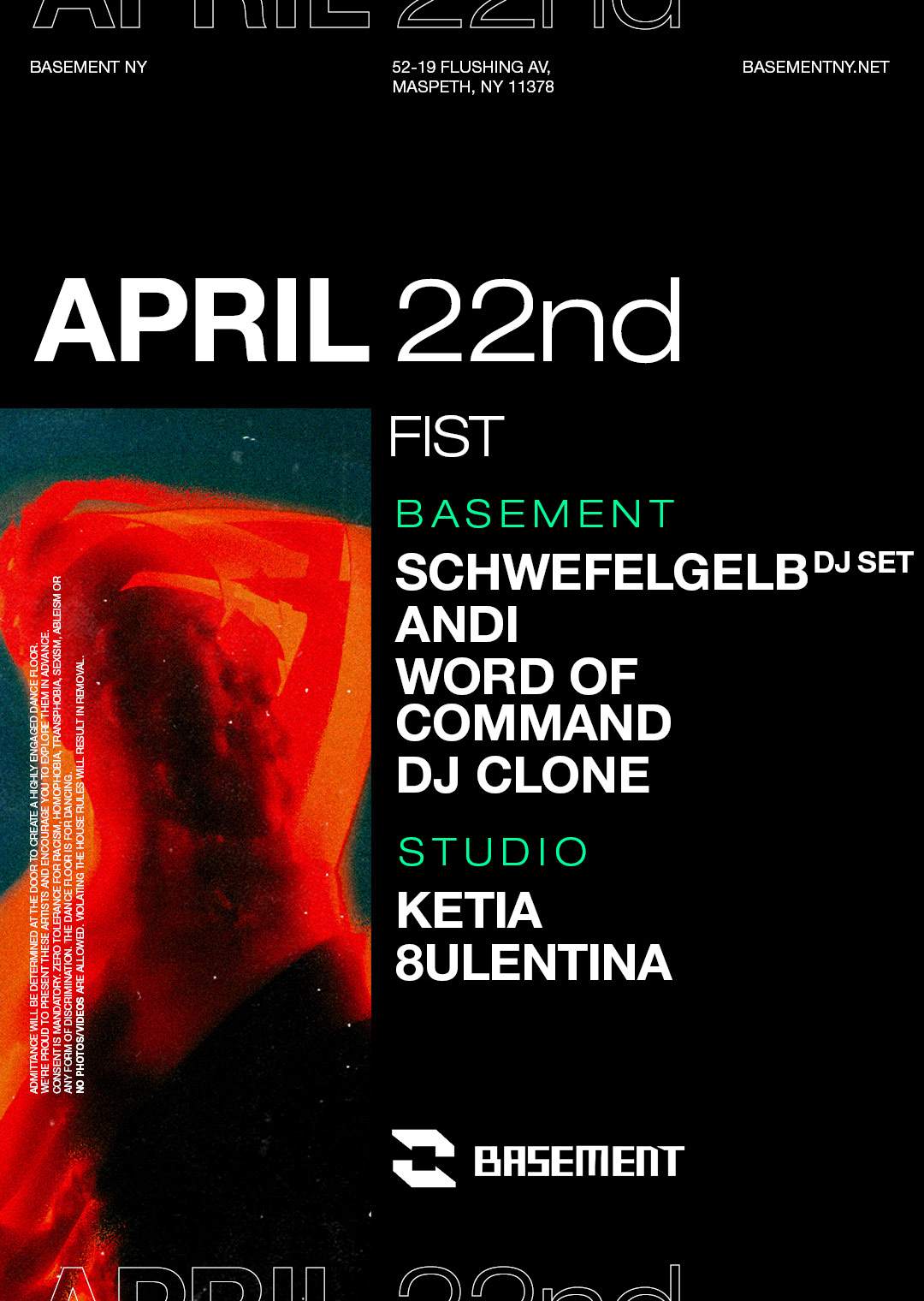 FIST: Schwefelgelb / Andi / Word of Command / DJ Clone / ketia ...