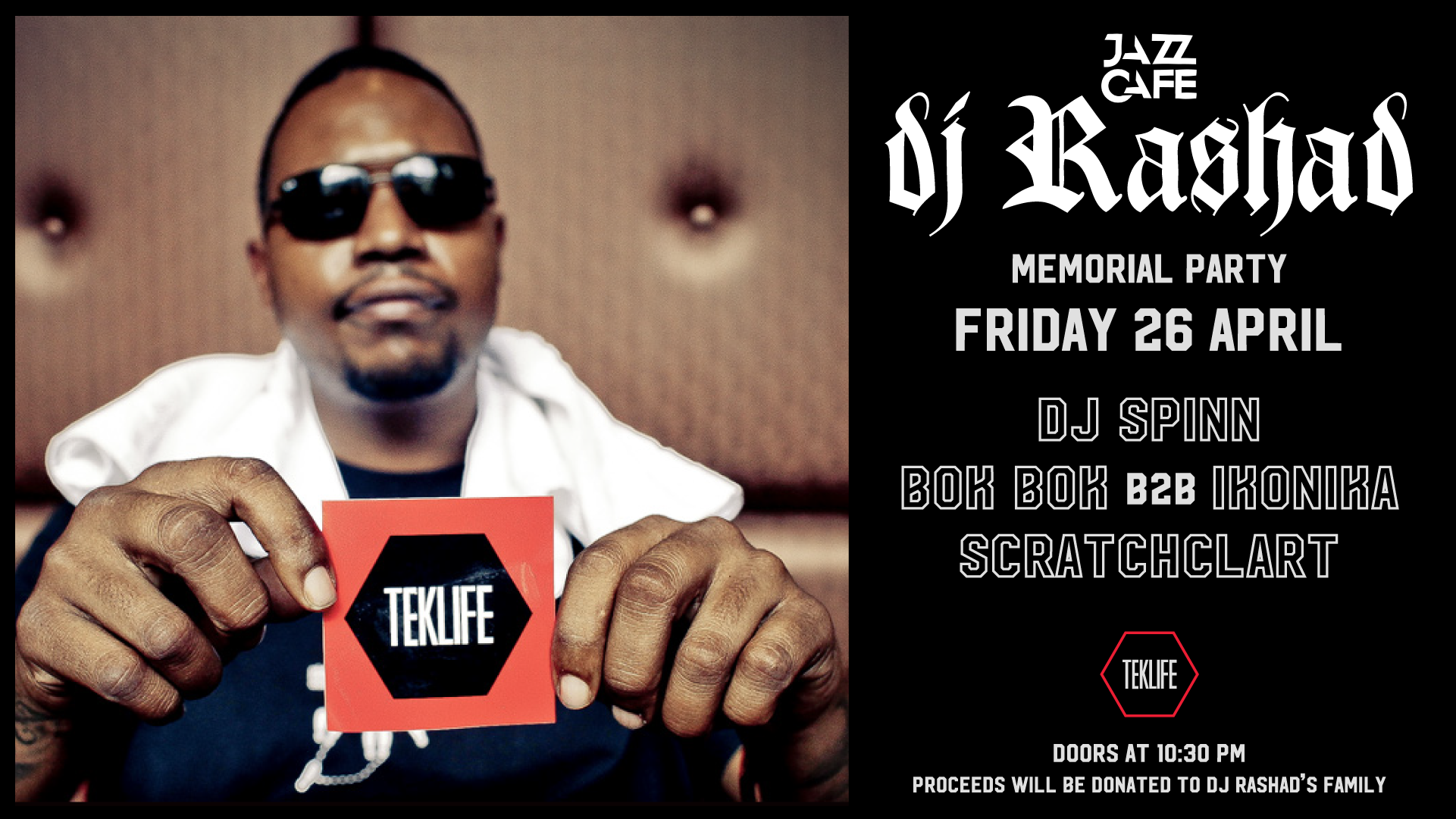 DJ Rashad 10 Year Memorial Party with DJ Spinn, Bok Bok b2b Ikonika ...