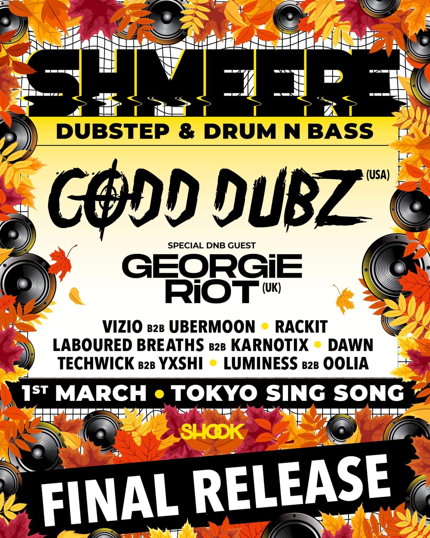 SHMEERE 11 Dubstep & Drum n Bass feat. CODD DUBZ (USA) + GEORGIE RIOT ...