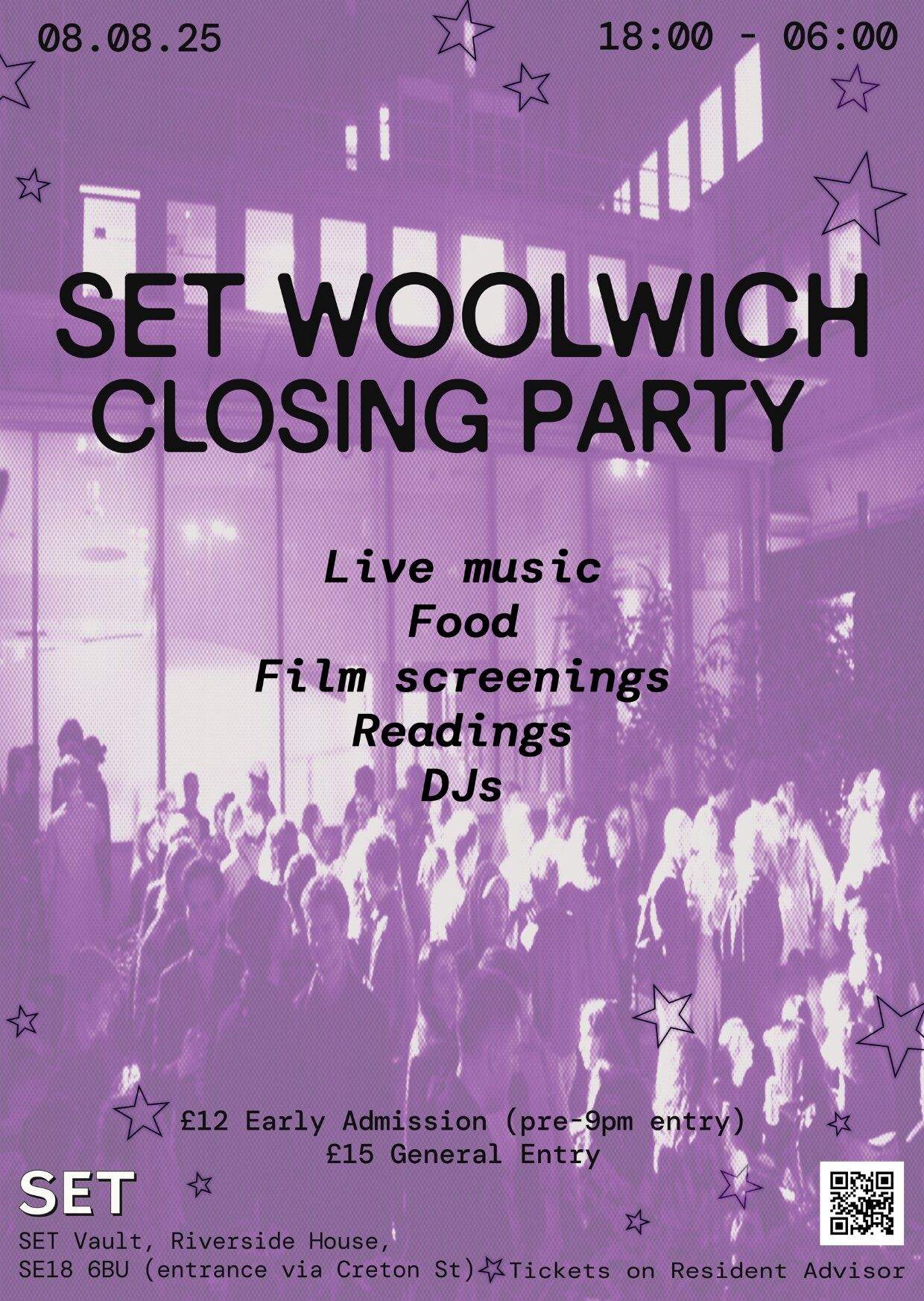 SET Woolwich Closing Party at SET Vault, London