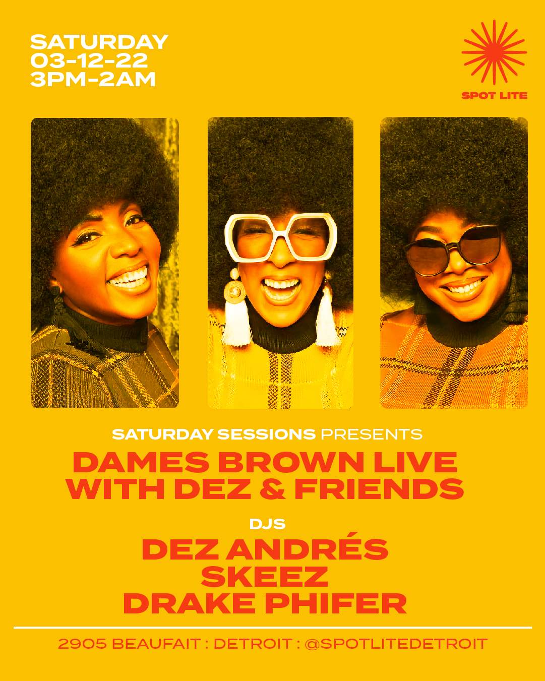 Saturday Sessions presents: Dames Brown (Live) with Dez & Friends at ...
