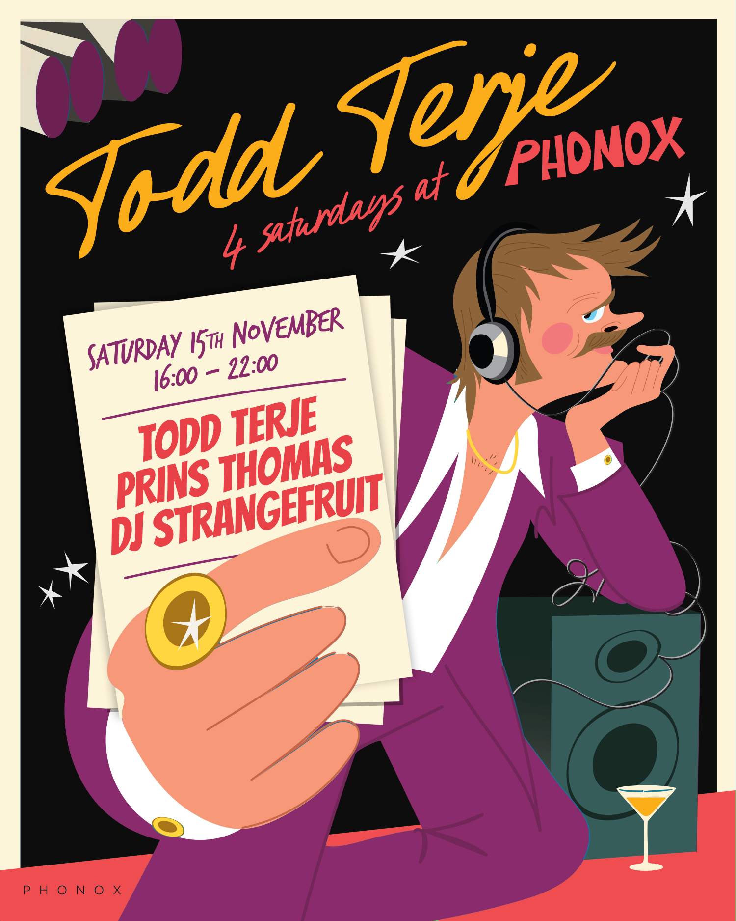 Todd Terje, Prins Thomas, DJ Strangefruit - 4 Saturdays at Phonox (15th ...