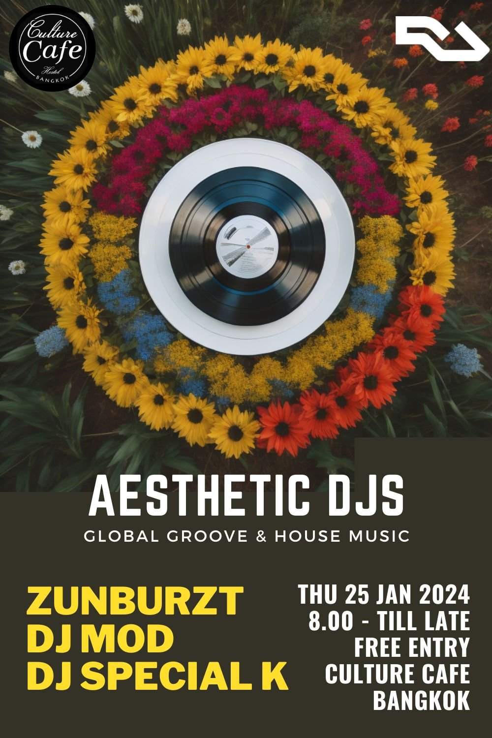 AESTHETIC DJs: Global Groove & House Music at Culture Cafe, Bangkok