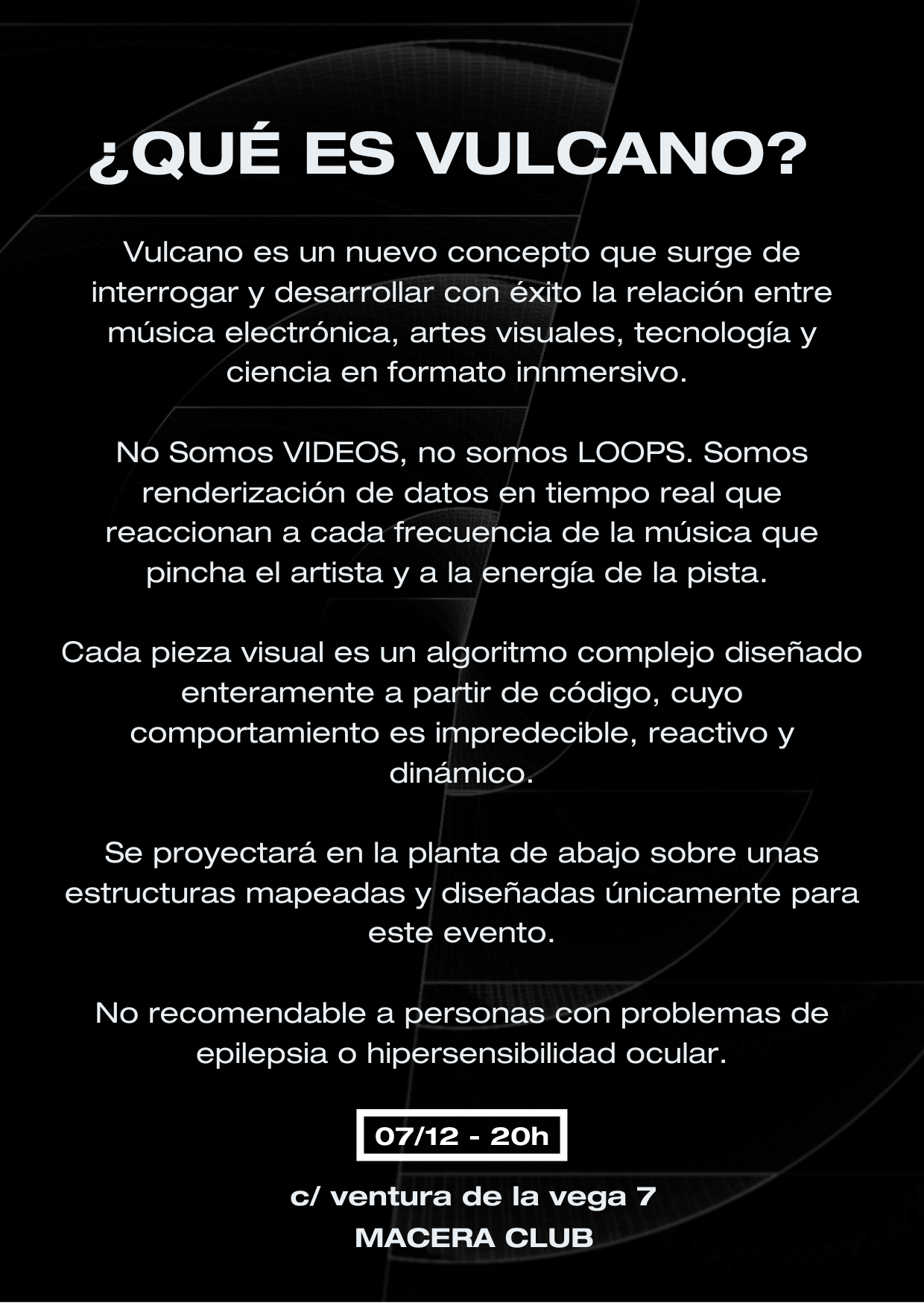Vulcano X Macera at Macera Club, Madrid