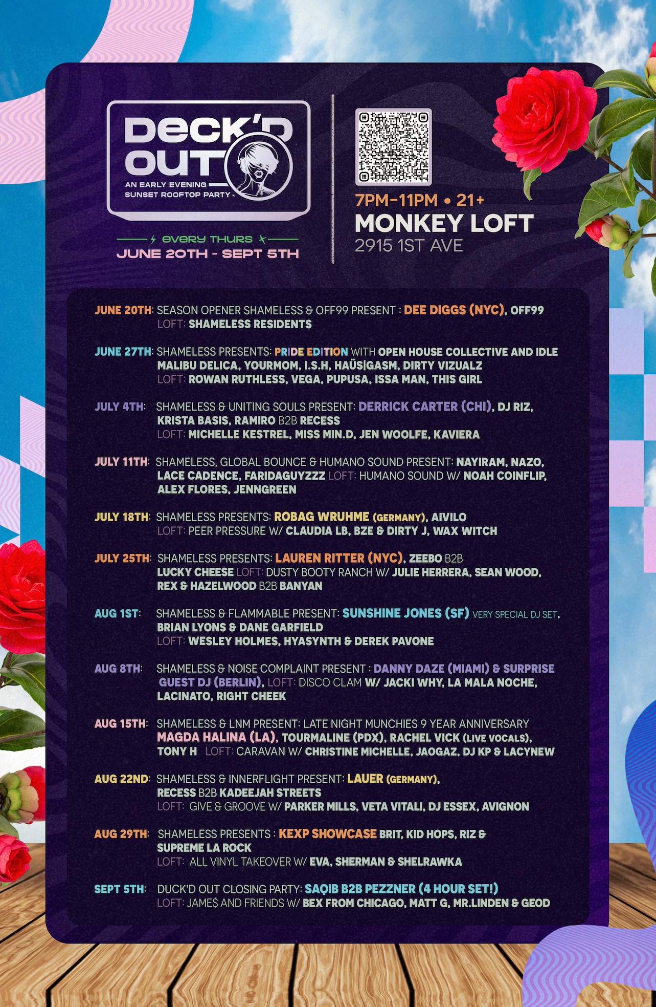 Deck'd Out #1 Official Opening Party with Dee Diggs (NYC), OFF99 ...