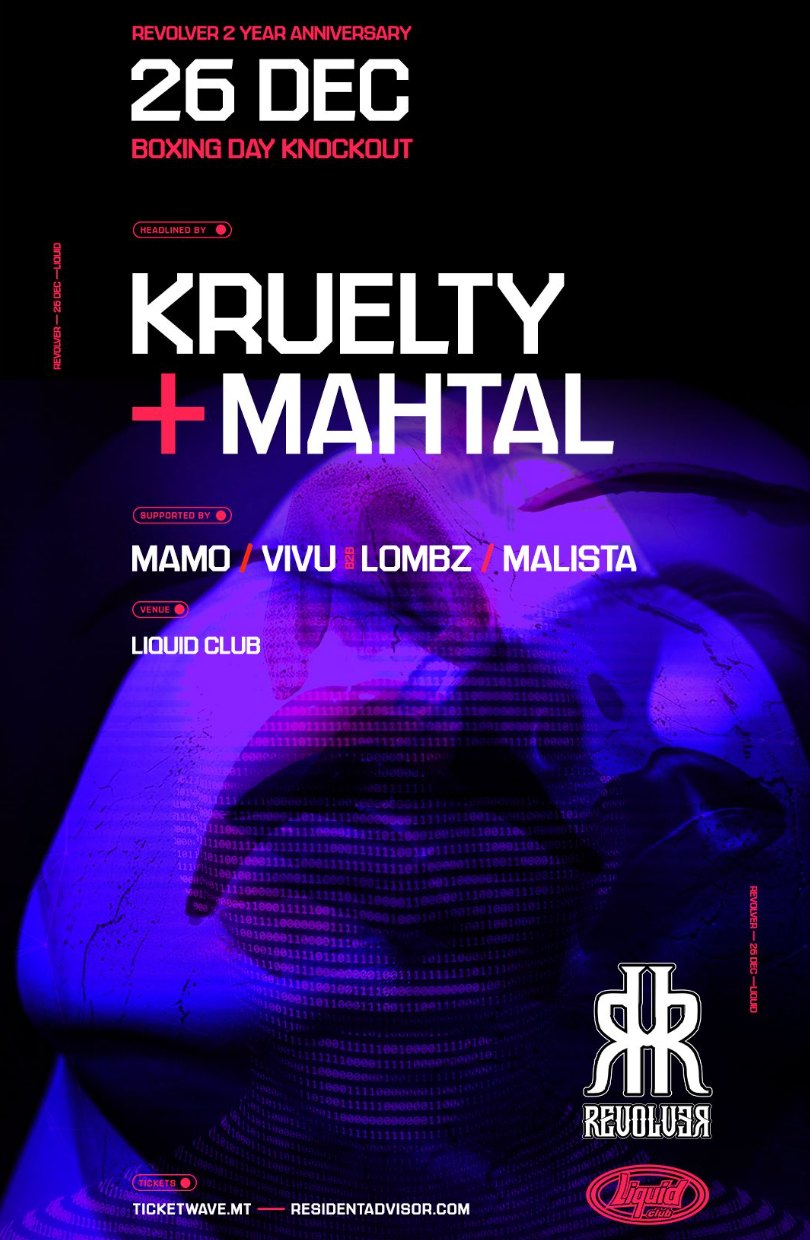 REVOLVER pres KRUELTY & MAHTAL [BOXING DAY KNOCKOUT] at Liquid Club, Malta