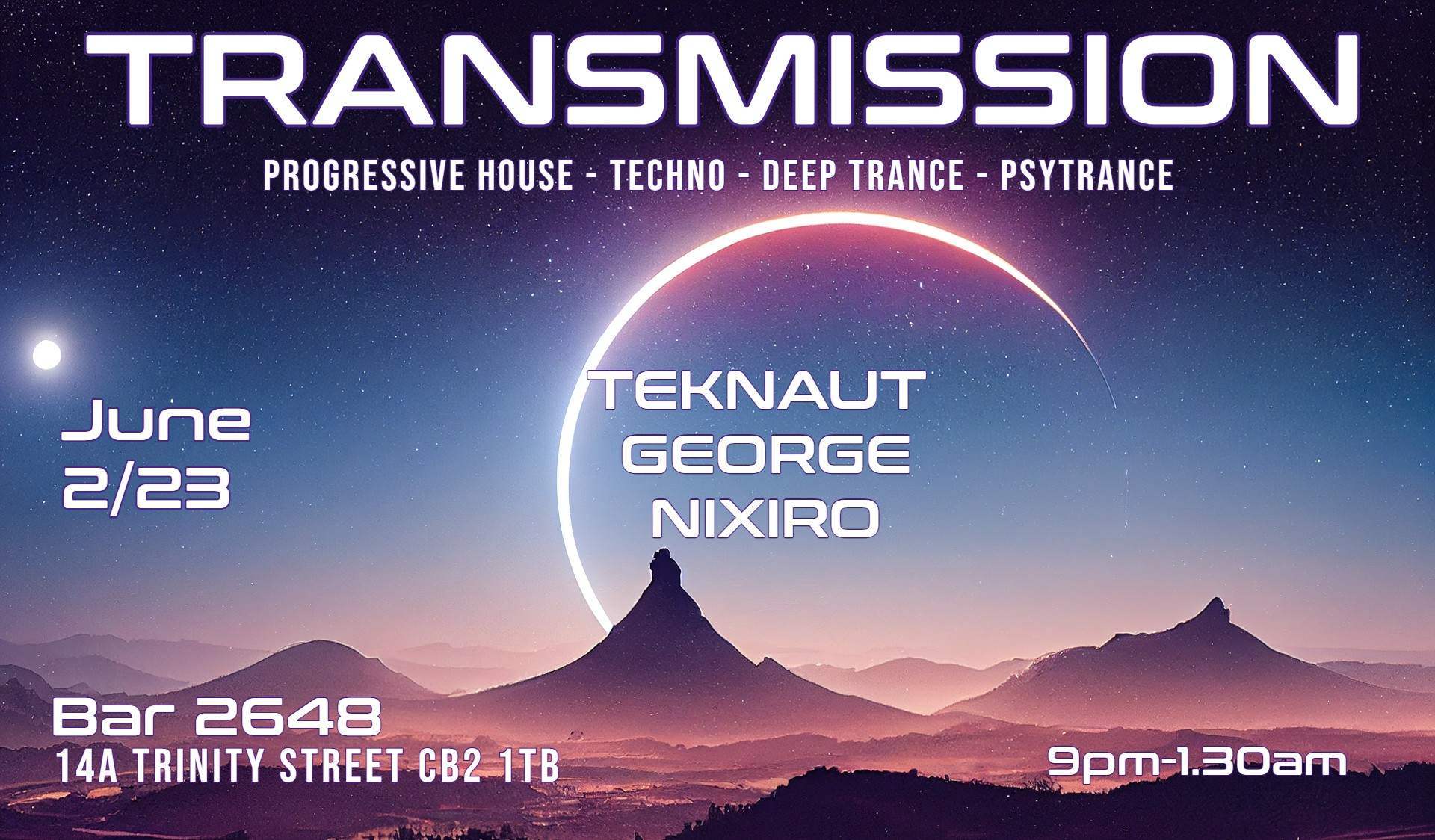 Transmission Cambridge en 2648 Cambridge, South + East